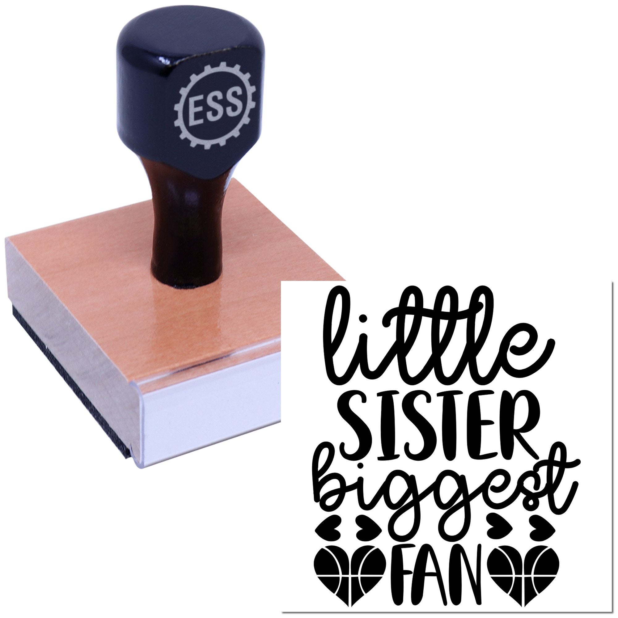 Tiny Hoops Hype Scrapbooking Rubber Stamp | Engineer Seal Stamps
