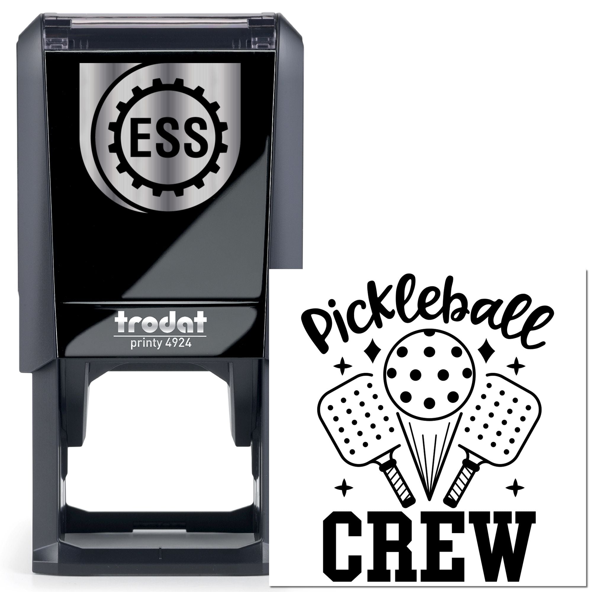Self-Inking Pickleball Scrapbook Stamp and Pickleball Stationery Stamp ...