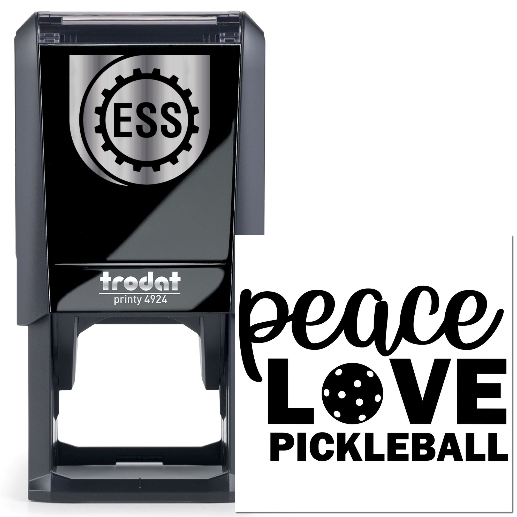 Self-Inking Pickleball Cardmaking Stamp – DIY Pickleball Scrapbook ...