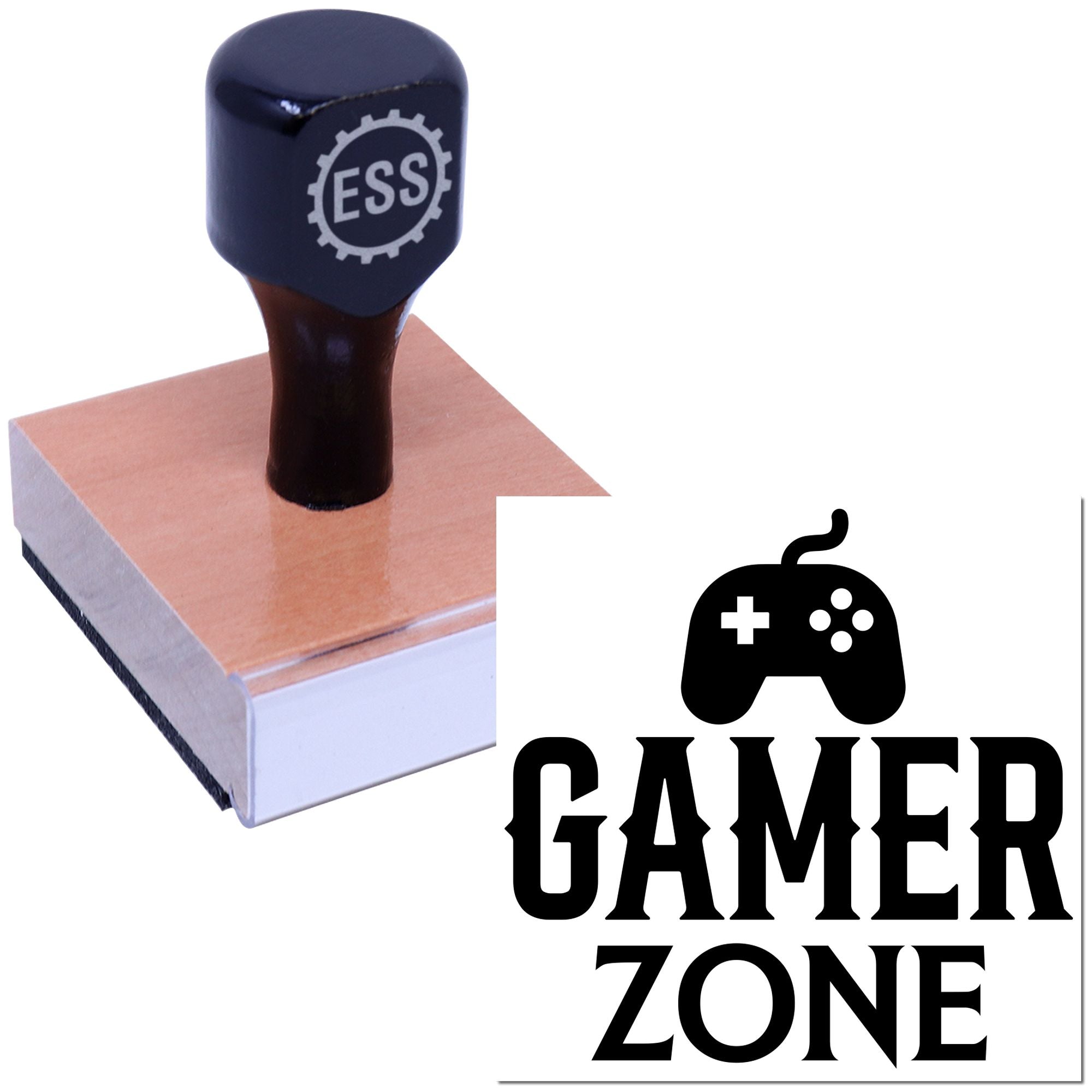 Ultimate Gamer Zone Scrapbook Rubber Stamp | Engineer Seal Stamps