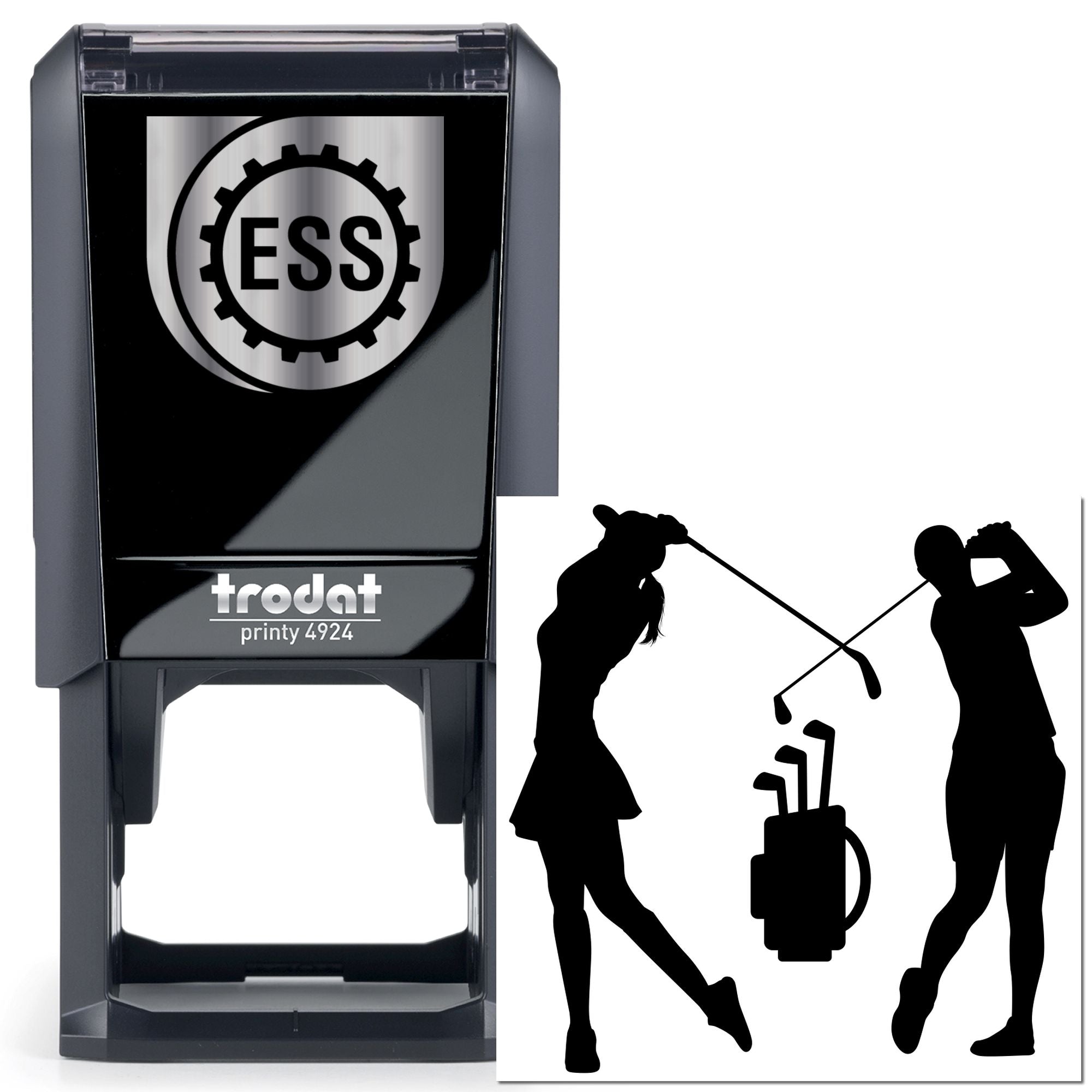 Self-Inking Golf Duel Papercraft – Golf-Themed Scrapbook Stamp & Golf ...