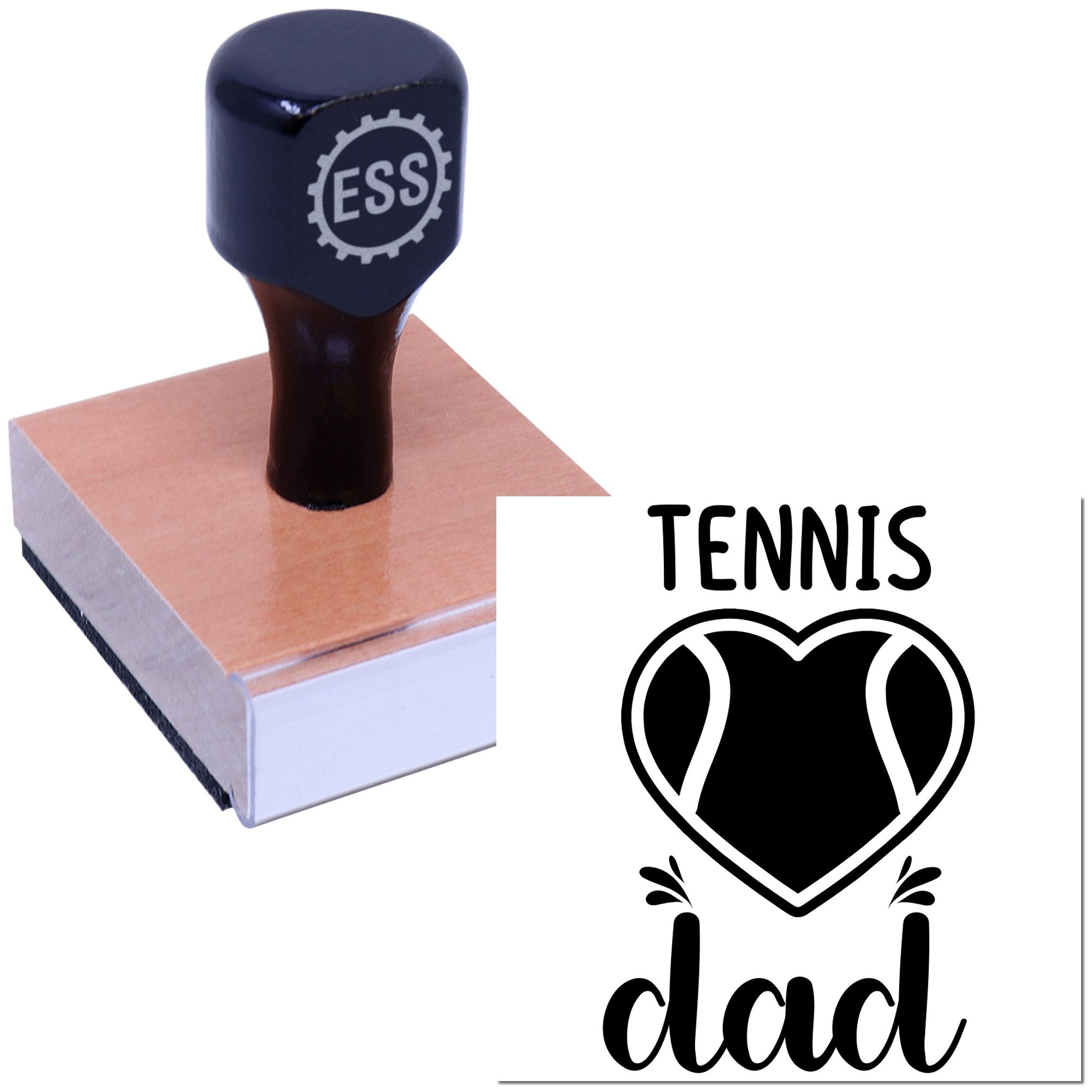 Serving Love Dad Papercraft Stamp — Father's Day Rubber Stamp, Dad ...