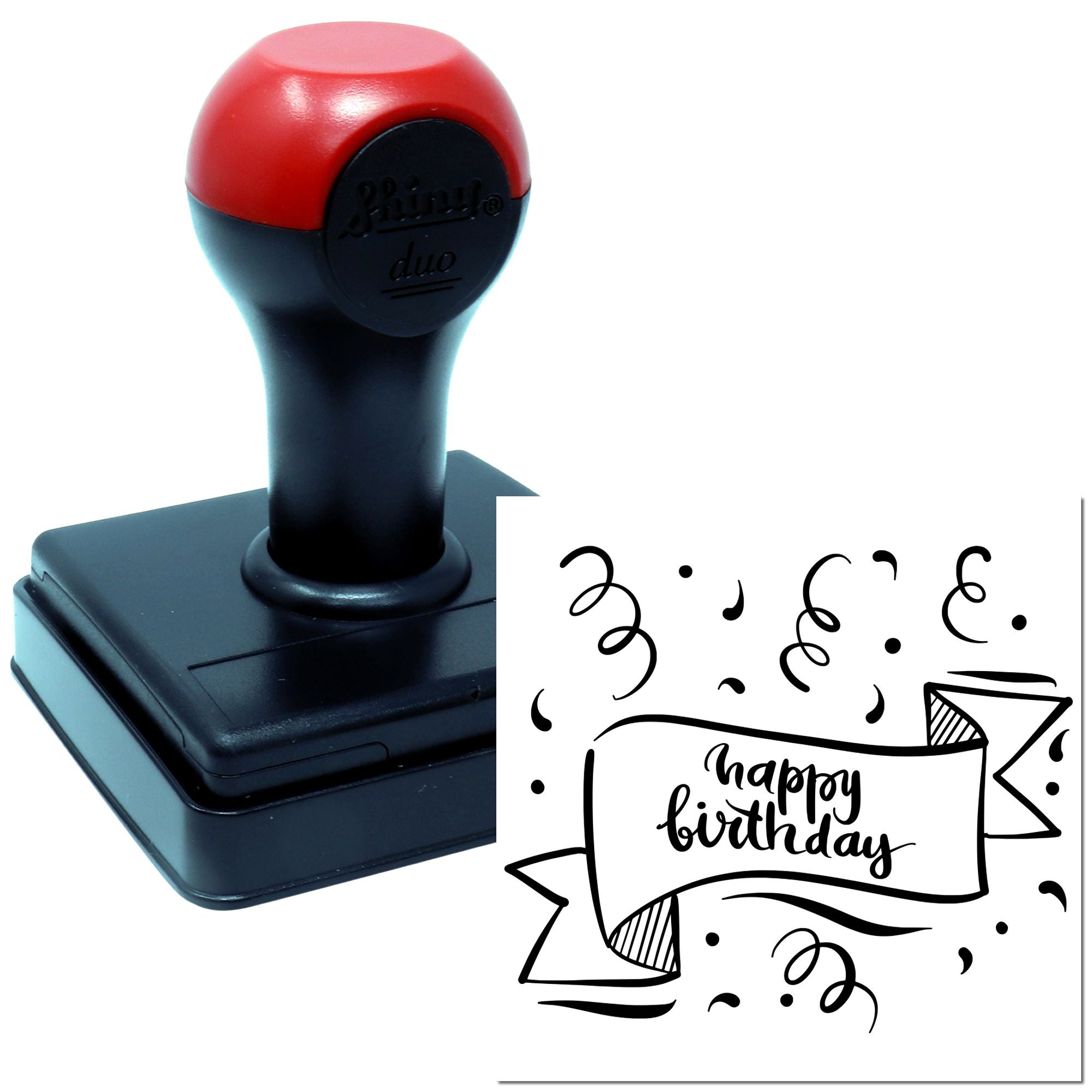 Confetti Hand Stamp Birthday Card Crafting Stamp For DIY Parties
