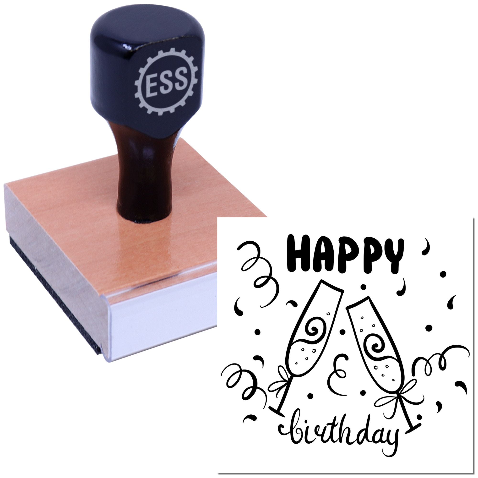 Sparkling Celebration of Life Stamp – Memorial Keepsake Rubber Stamp ...