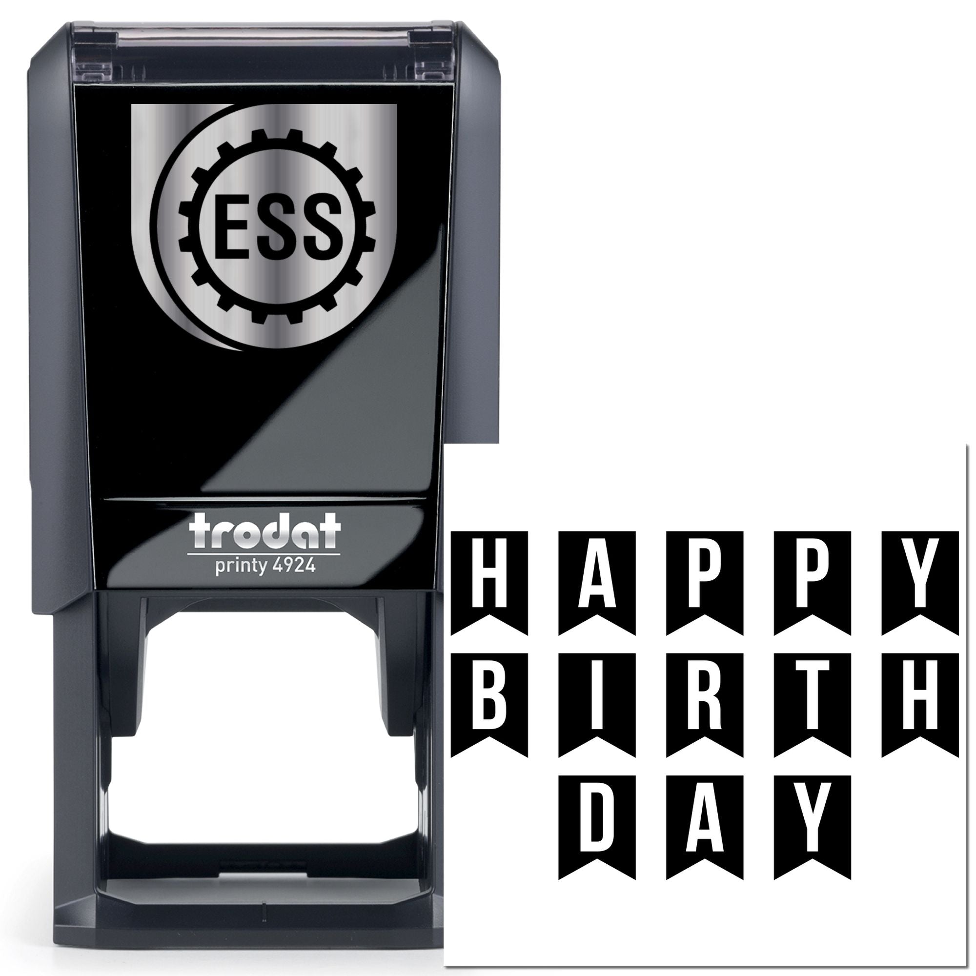Self-Inking Party Banner Stamp – Celebration Paper Craft Stamp for ...