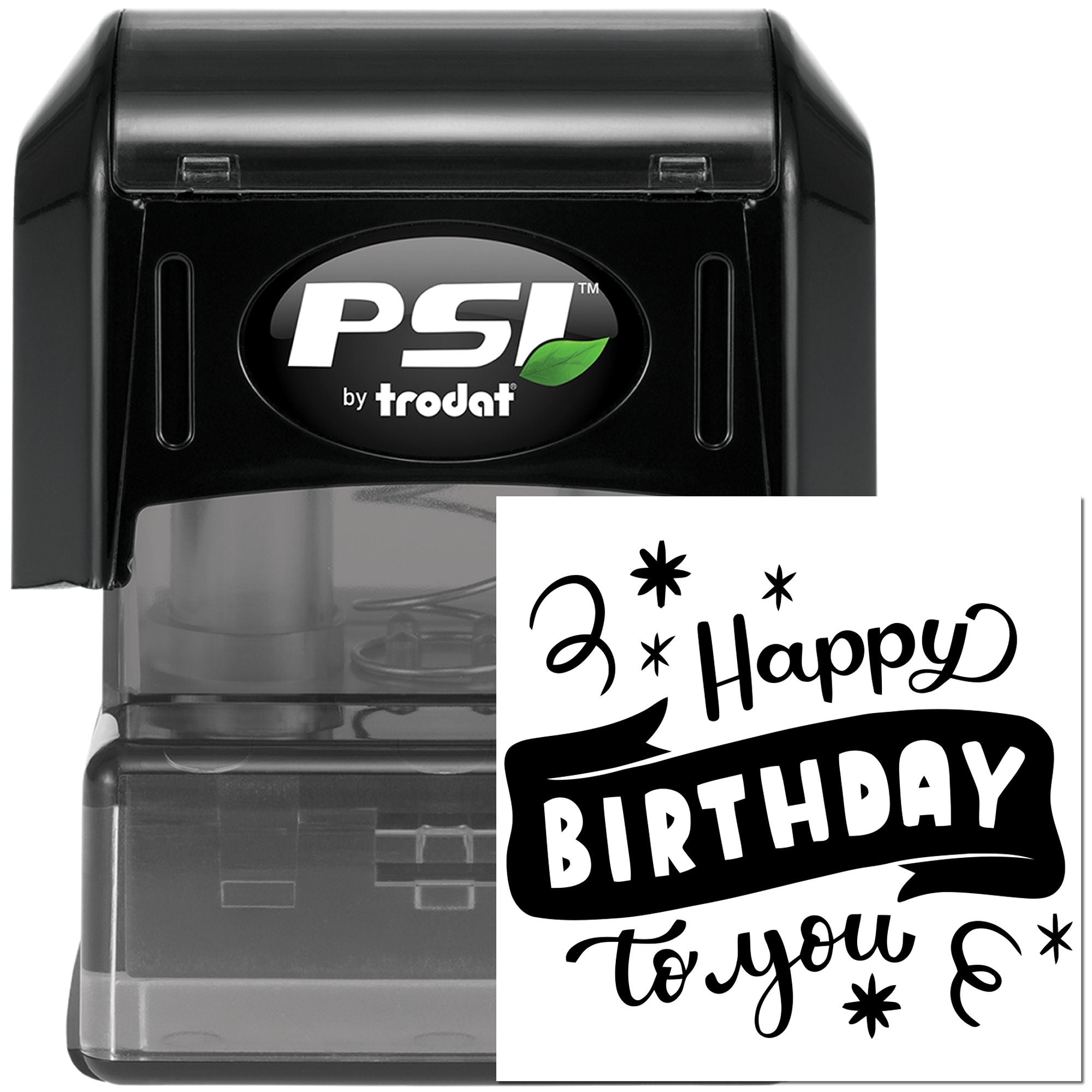 PSI Colorful Pre-Inked Party Banner Stamp for Custom Invitation ...