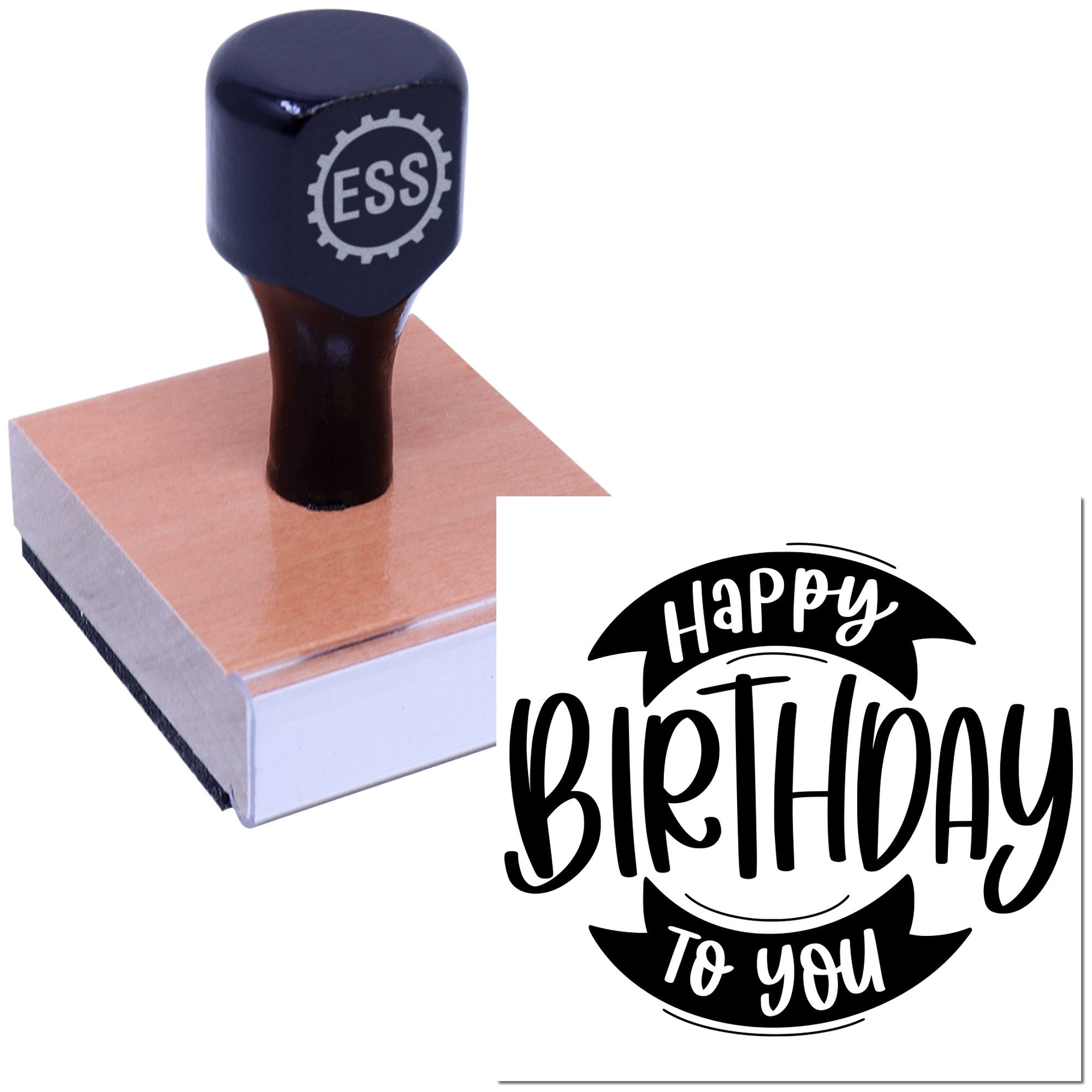 Birthday Joy Explosion Crafting Rubber Stamp | Engineer Seal Stamps