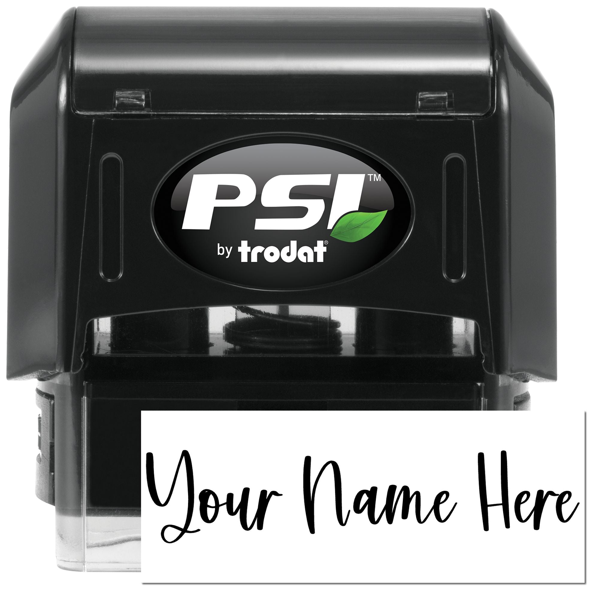 Professional Name Stamper - Custom Autumn Love Script Pre-Inked Stamp ...