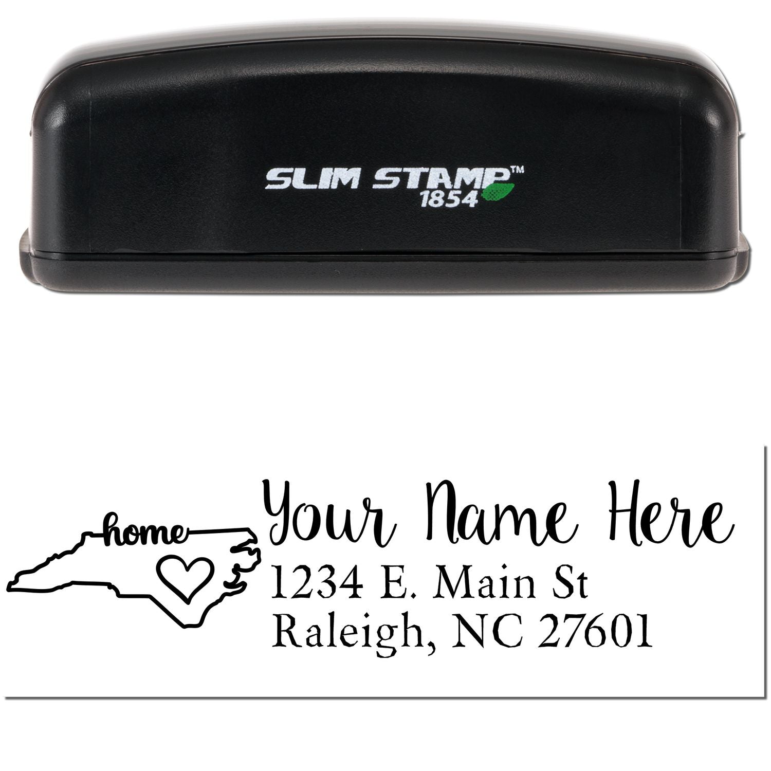 Slim Pre-Inked North Carolina State Love Custom Address Stamp ...