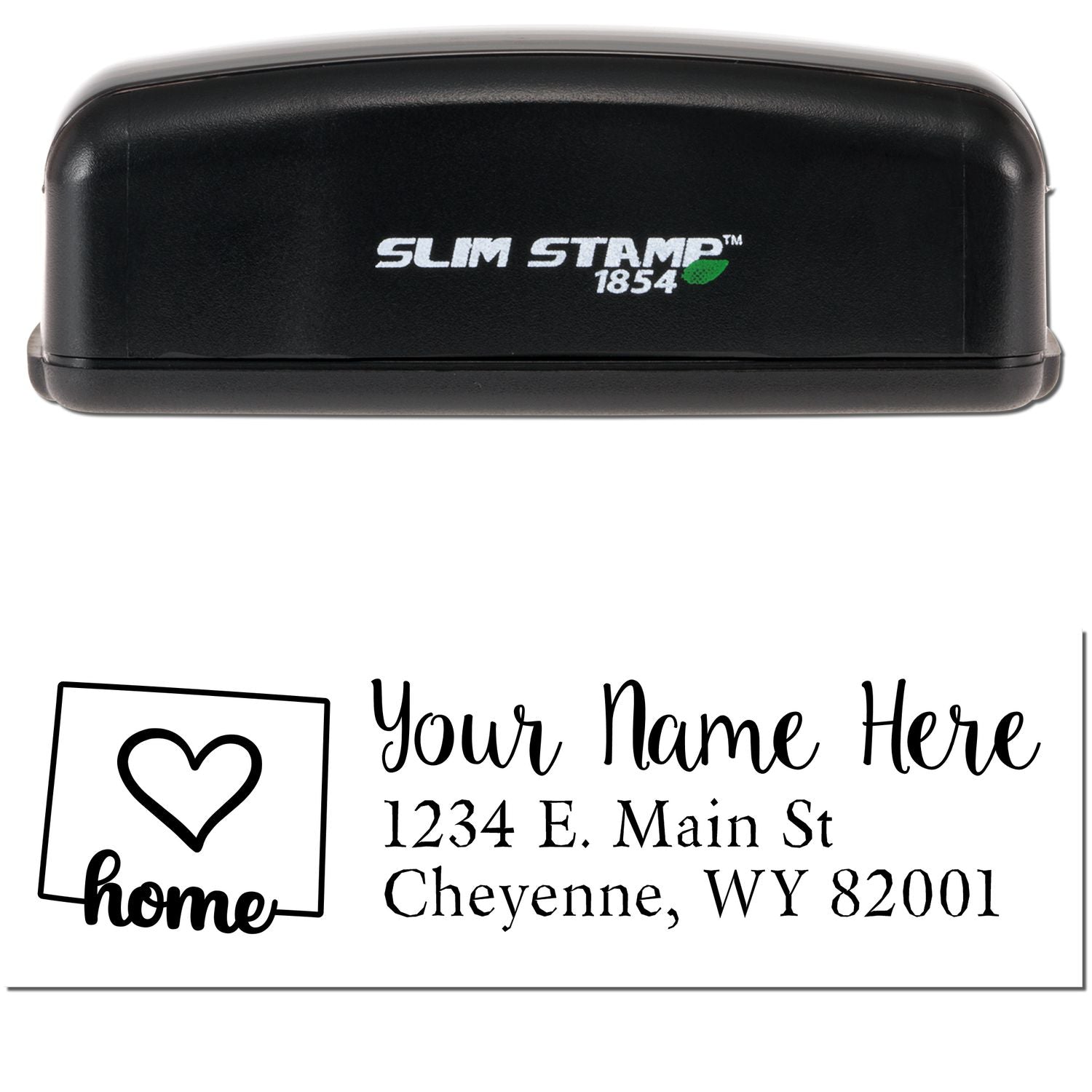 Customizable Wyoming State Love Address Stamp | Handmade Pre-Inked ...