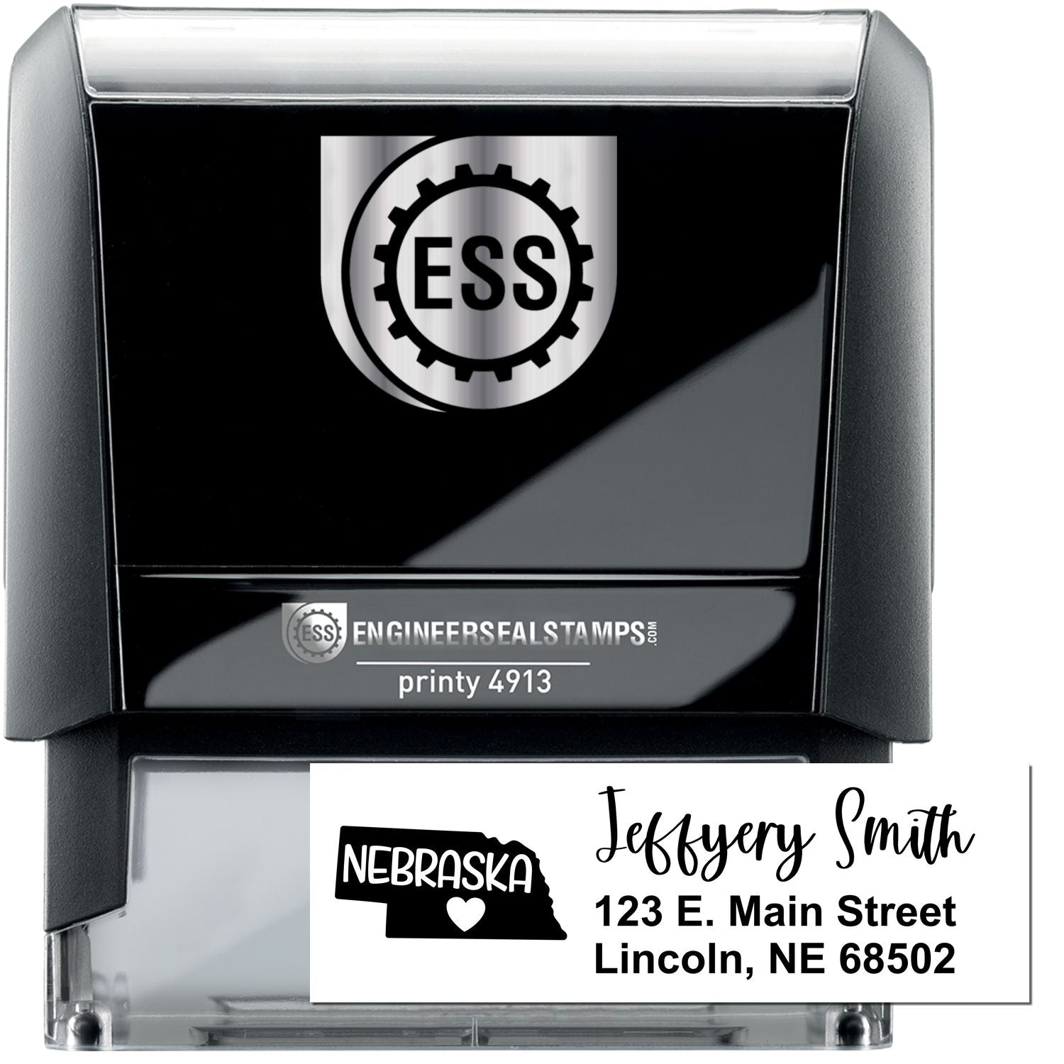 Personalized Nebraska Address Stamp - Custom Self-Inking Stamper for ...