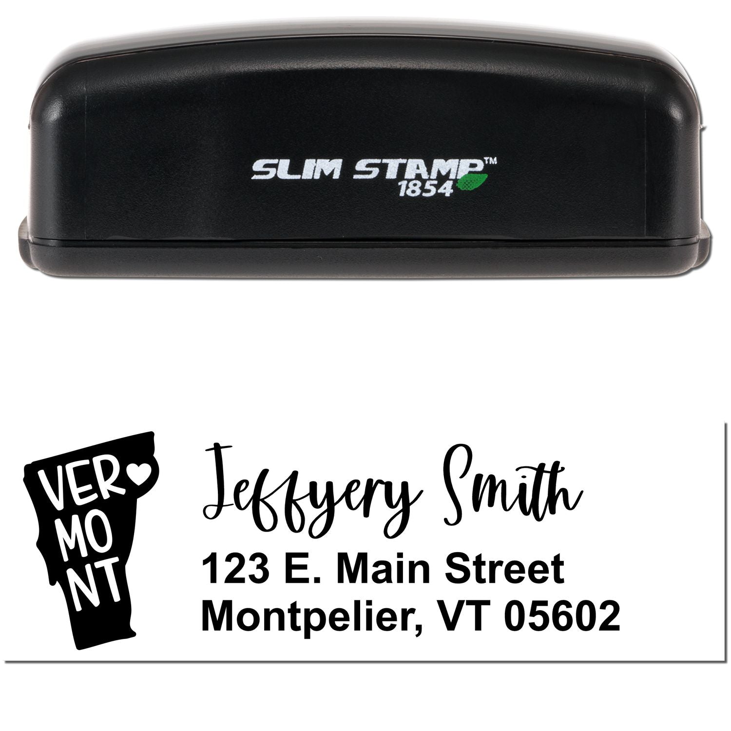 Handmade Slim Vermont Custom Address Stamp for Envelopes - Quick ...