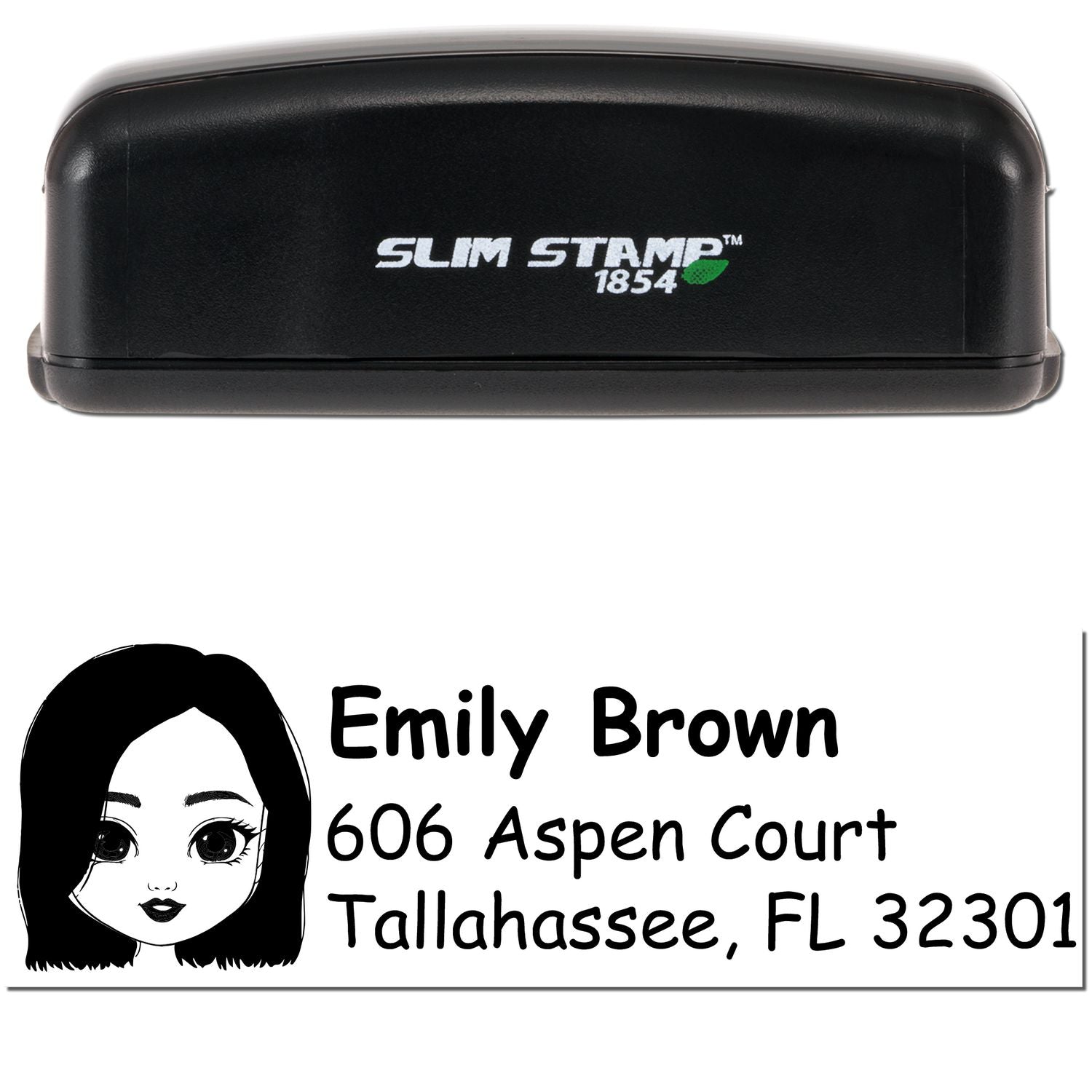 Customize Return Address Stamper - Ms Emily Bitmoji Pre-Inked ...