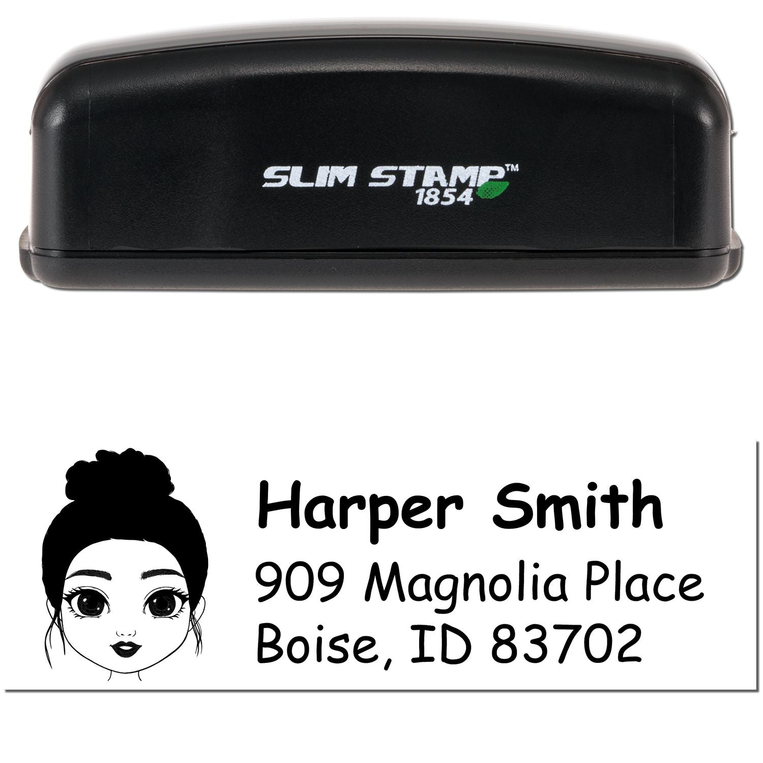 Customize Name and Address Stamper - Ms Harper Bitmoji Pre-Inked for ...