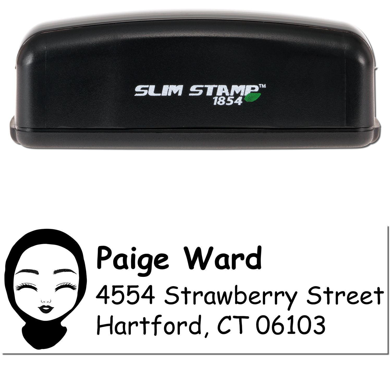 Customizable Home Address Stamper - Ms Paige Bitmoji Pre-Inked ...