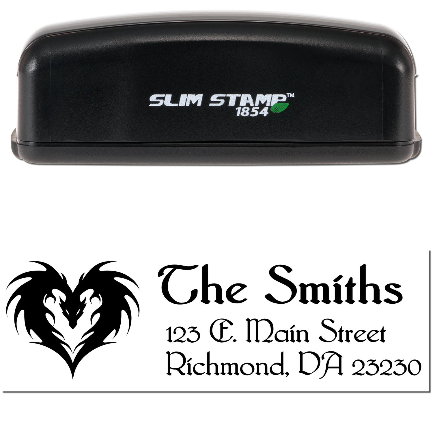 Customized Slim Viper Dragon Address Stamp | Handmade Return Stamp for ...