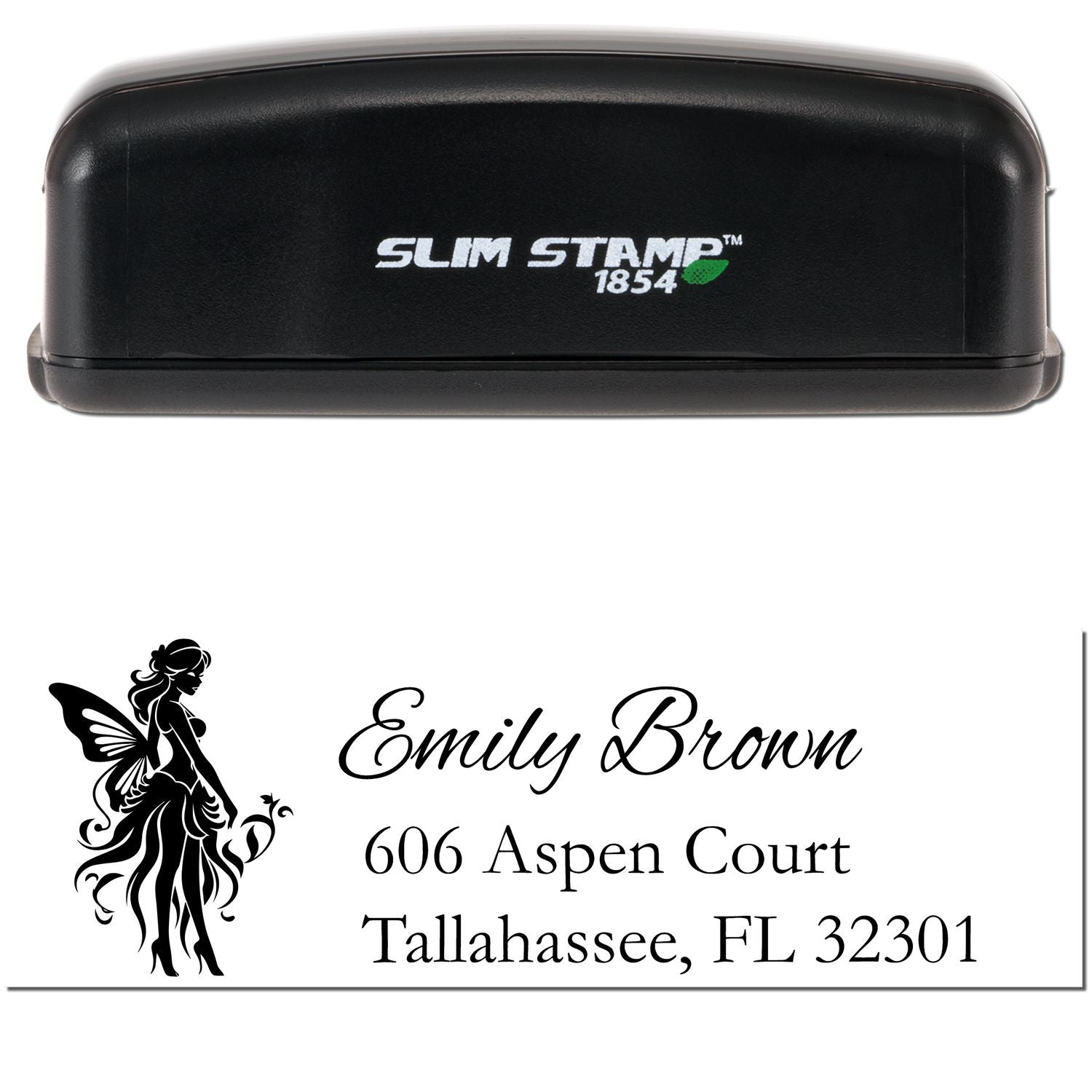 Customizable Handmade Mailing Address Rubber Stamp - Slim Pre-Inked ...