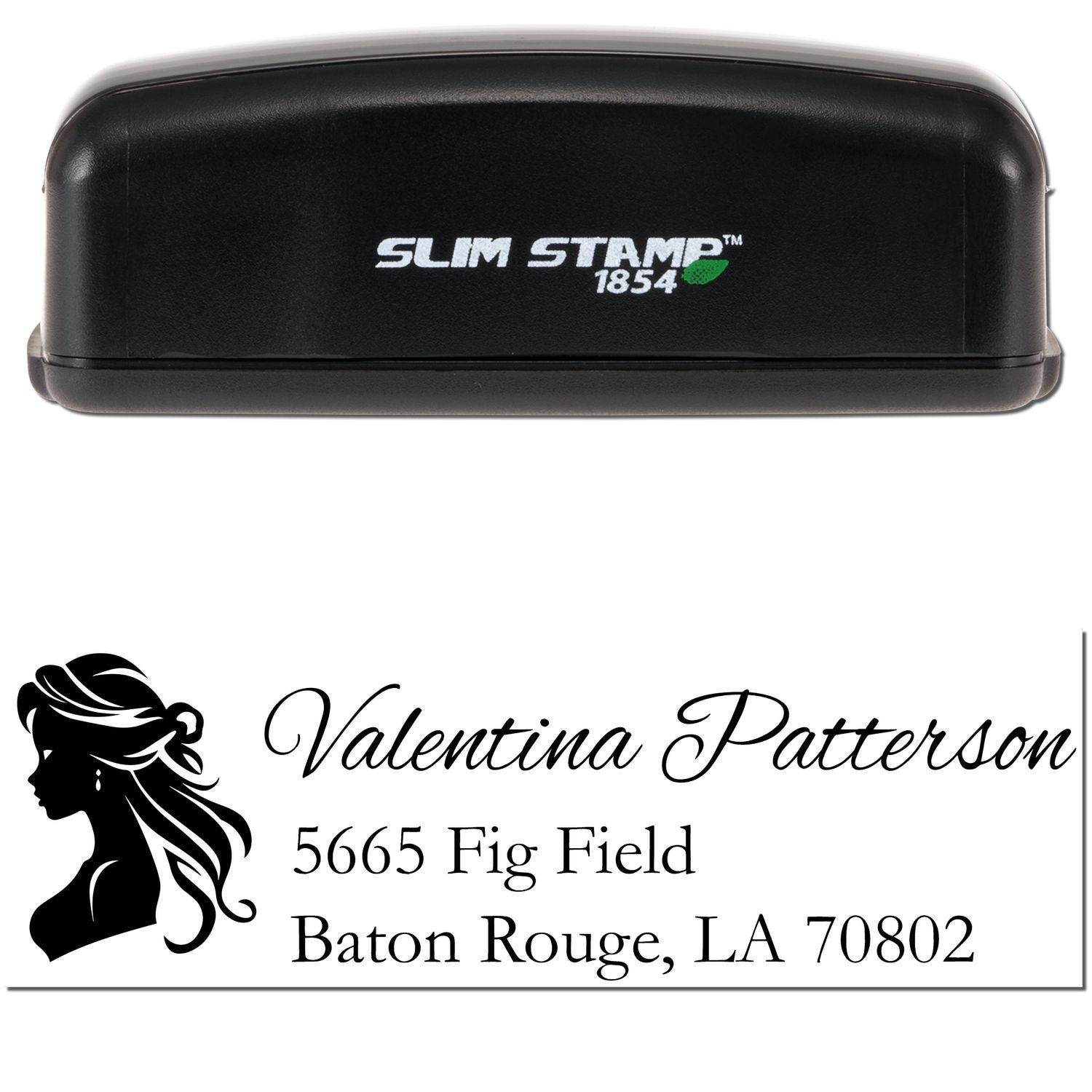 Customizable Slim Pre-Inked Majestic Leonora Princess Address Stamp ...