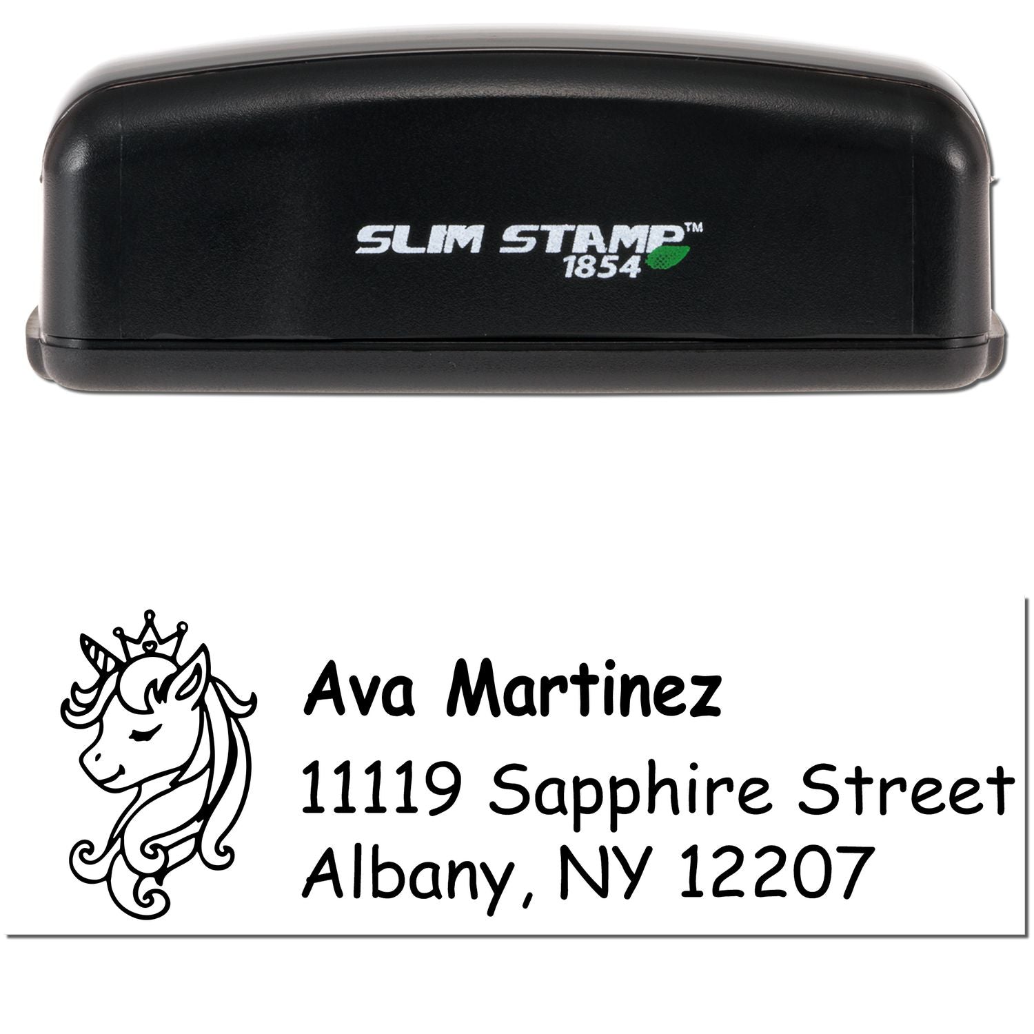 Sapphireglow Unicorn Custom Mailing Stamp - Personalize Your Home ...