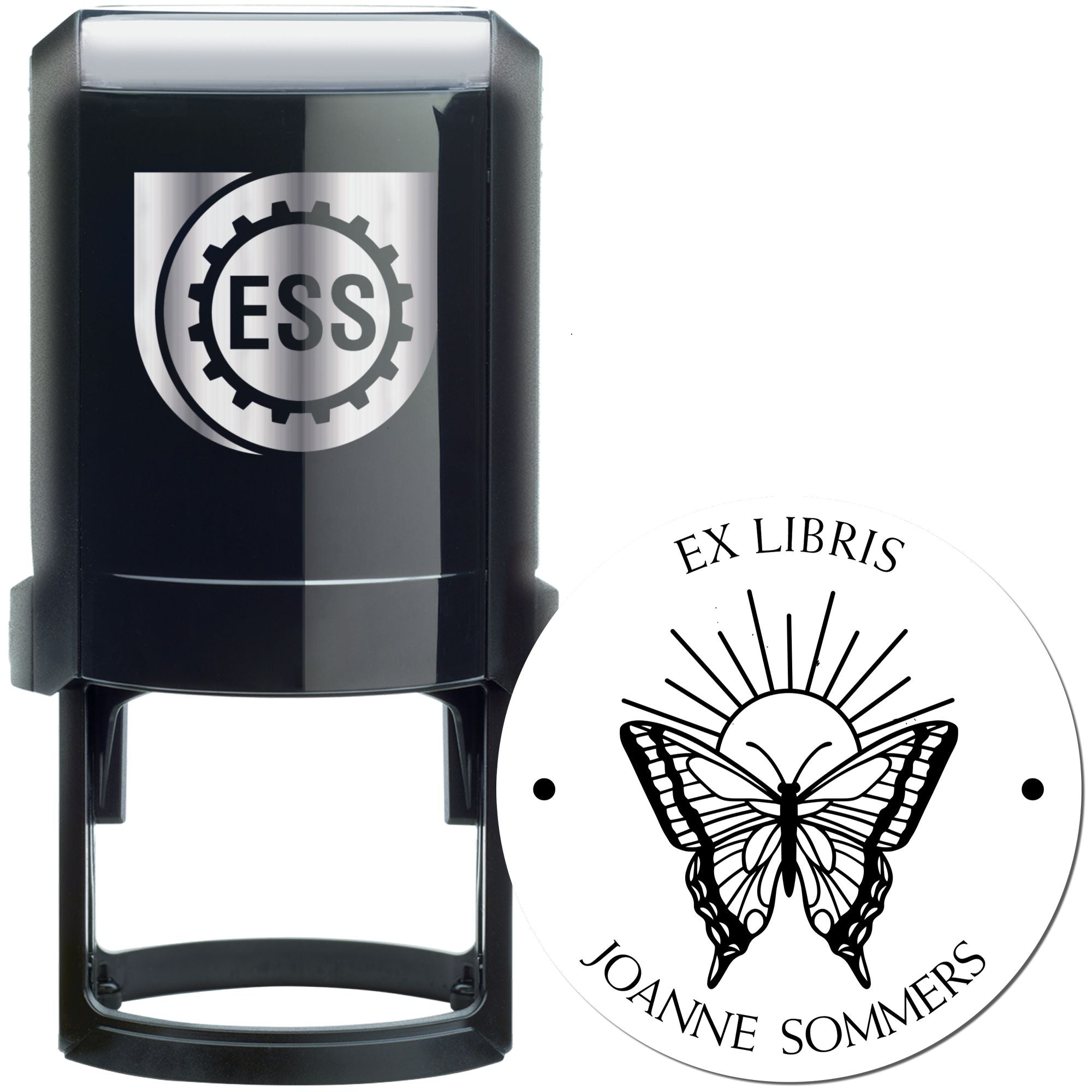 Personalized Book Lover Stamper - Custom Reader Stamp with Self-Inking ...