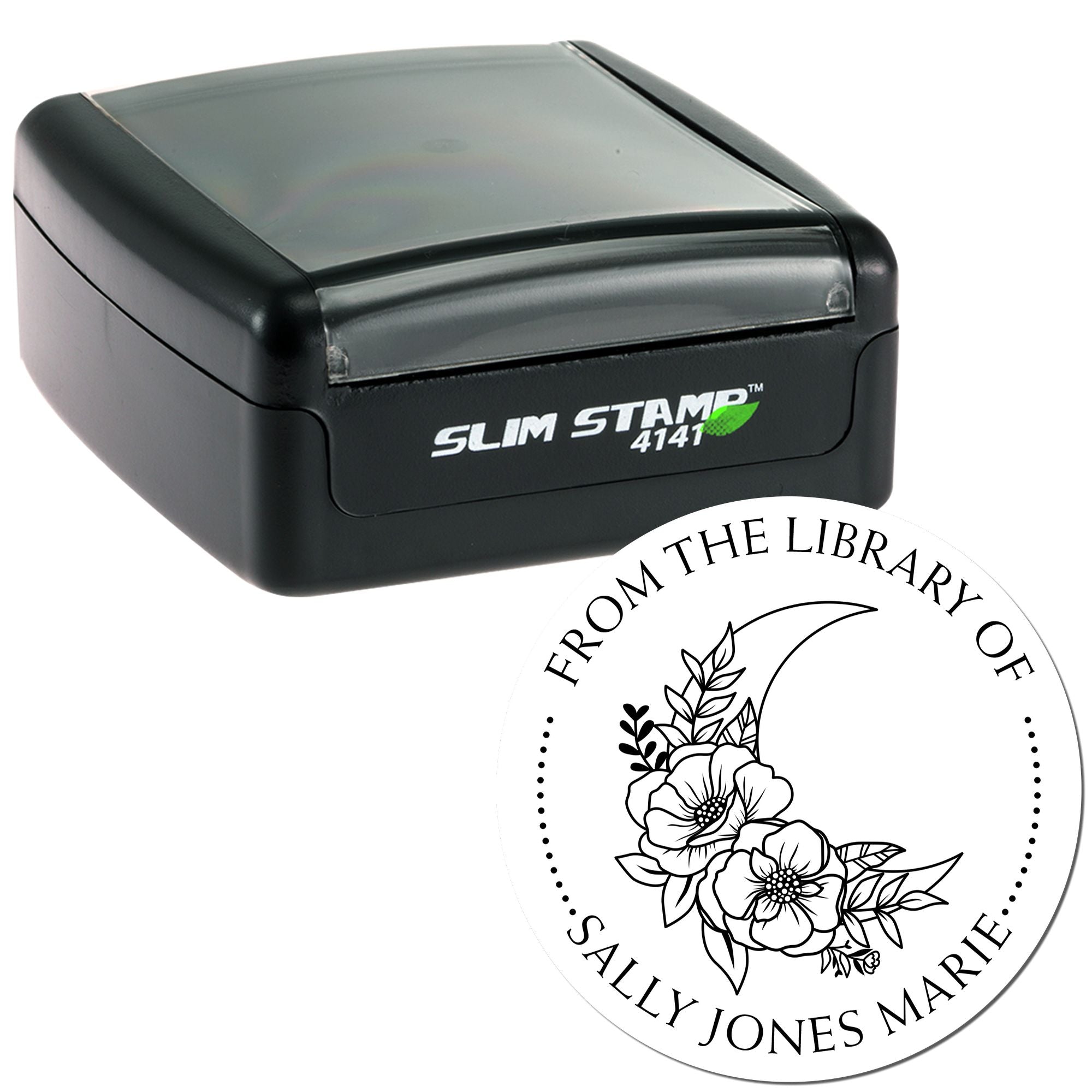 Custom Made Book Ownership Label Stamp | Personalized Library Name ...