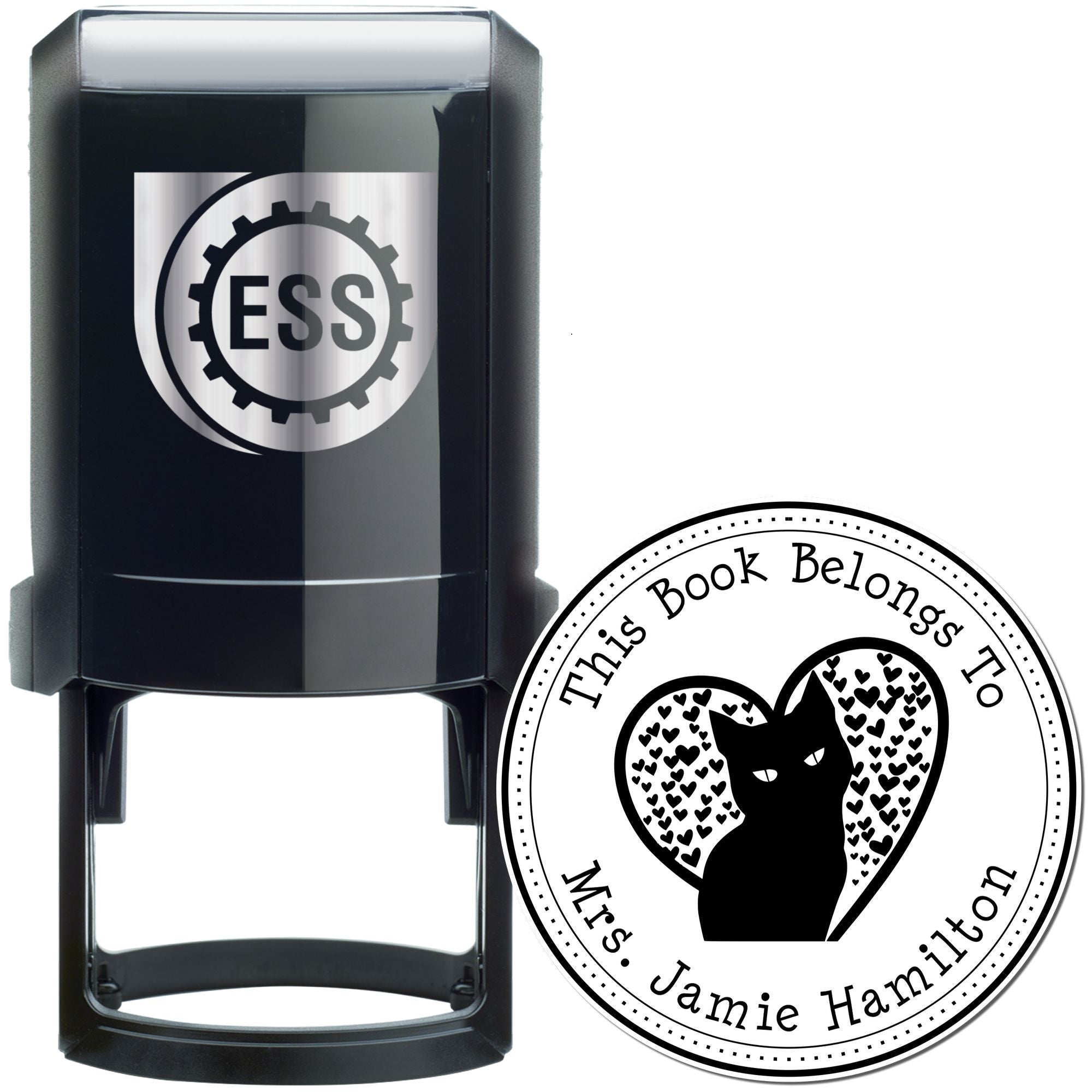 Personalized Book Name Stamp & Customized Reader Stamp – Self-Inking ...