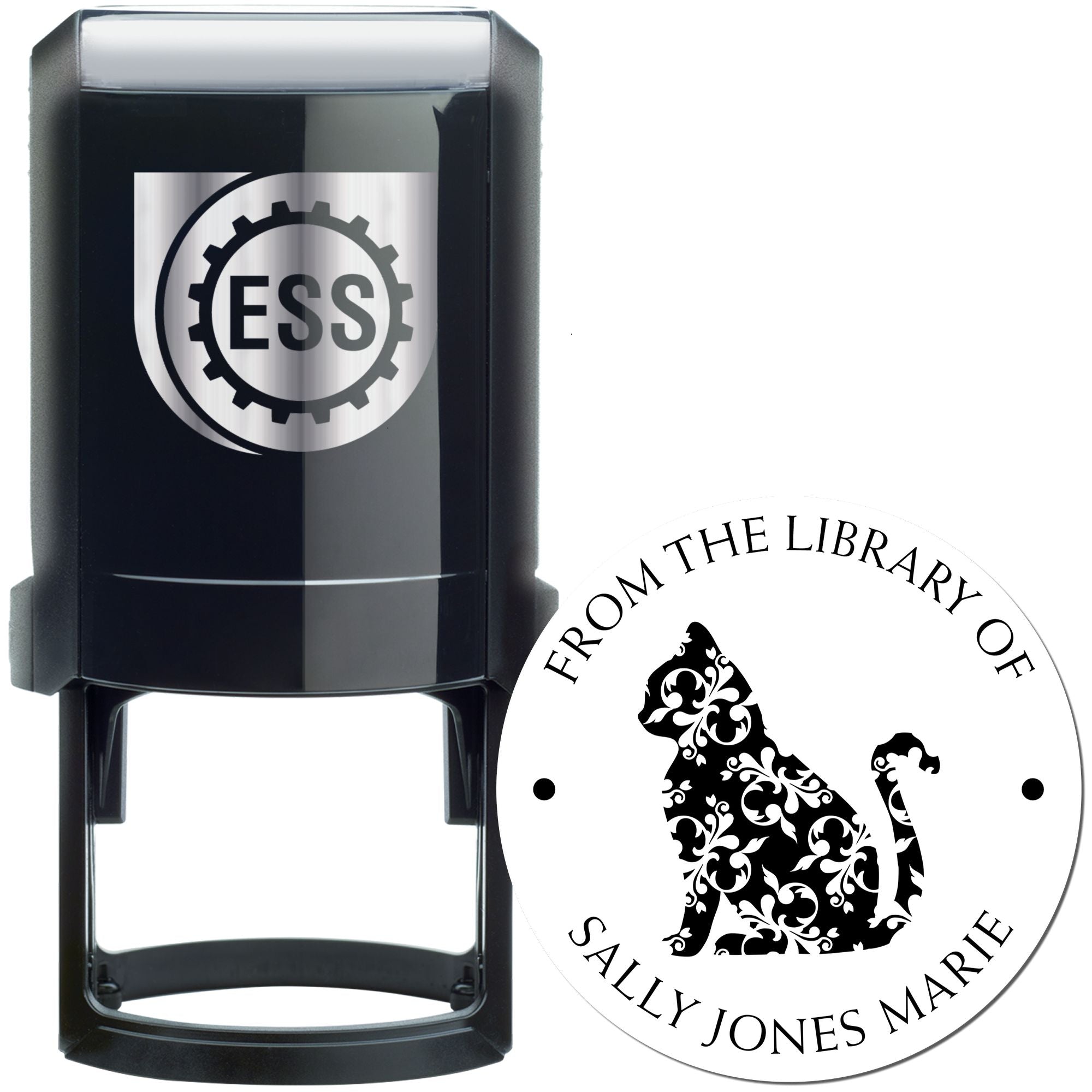 Custom Made Book Stamper - Personalized Book Ownership Label Stamp with ...