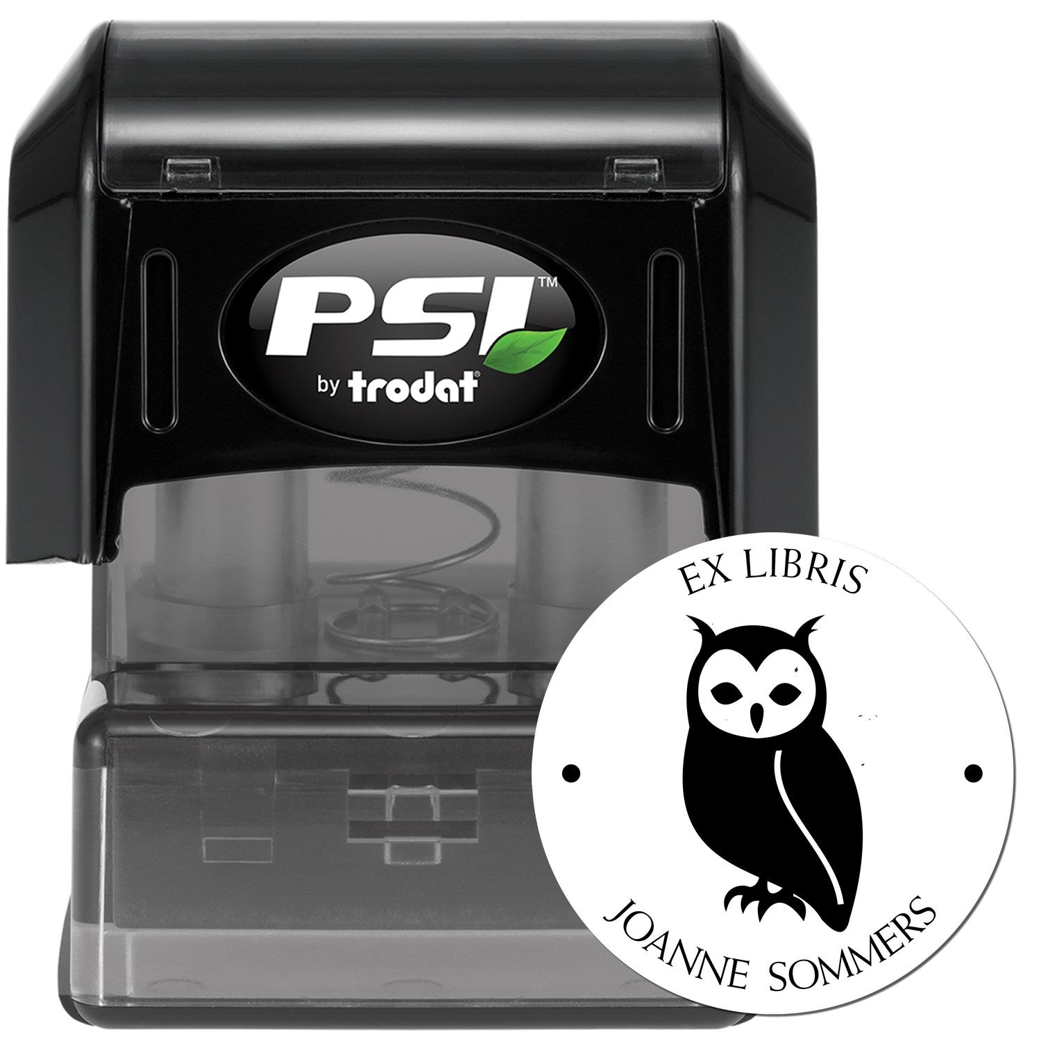 Personalized Nocturnal Owl Book Ownership Stamp | Custom-Made Ex Libris ...