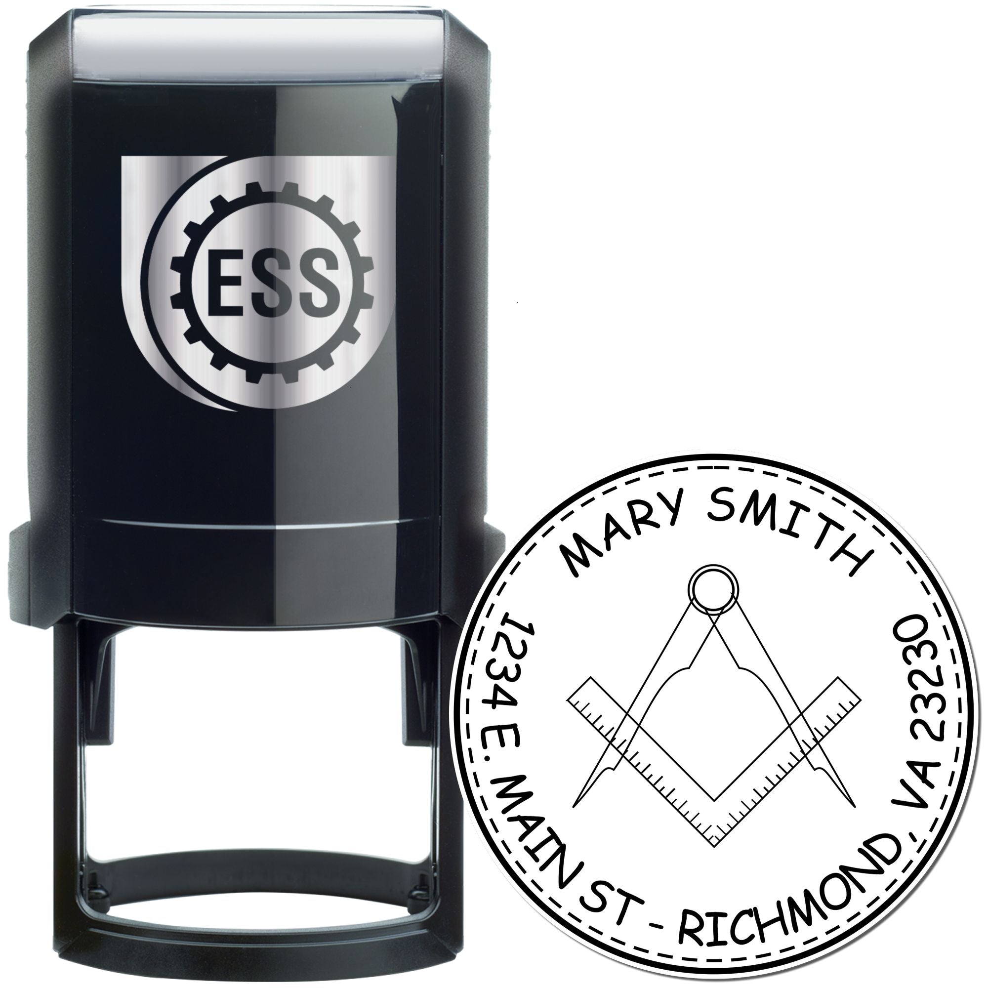 Personalized & Customized New Home Stamp – Symbolic Masons Self-Inking ...