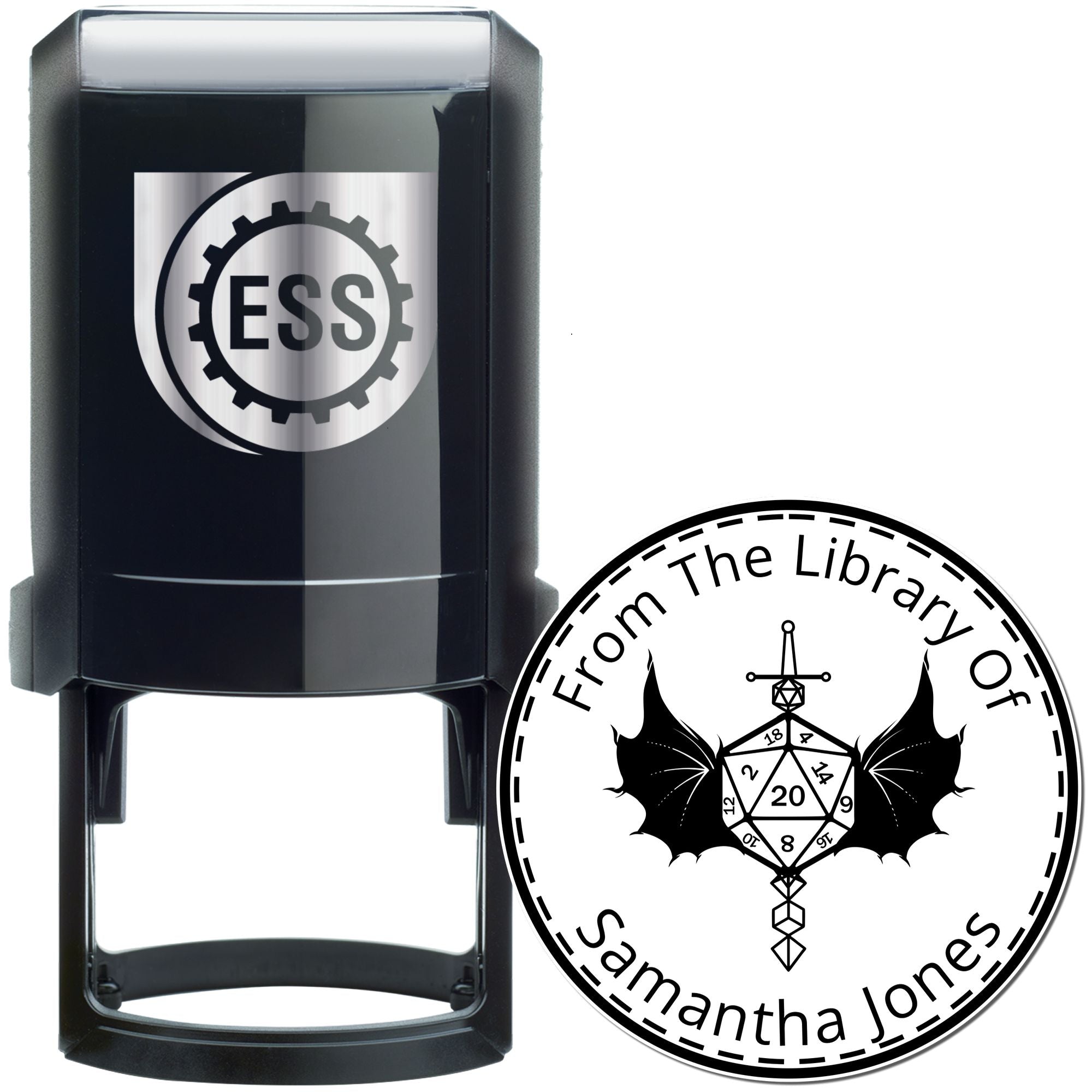 Custom-Made Book Lover Gift Stamp | Lantern of Revealing RPG Customized ...