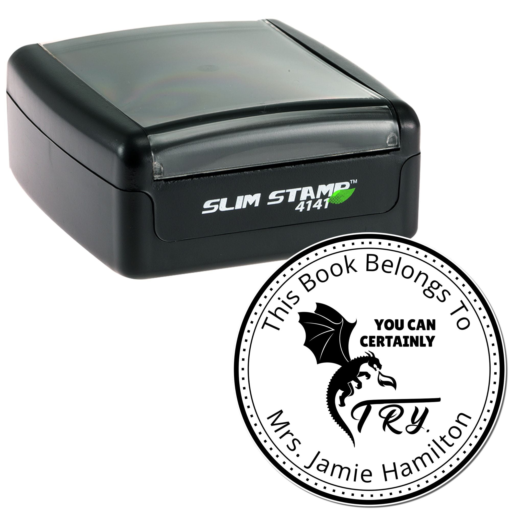 Custom Bookplate Printing Rubber Stamp - Slim Vorpal Sword Ex Libris ...