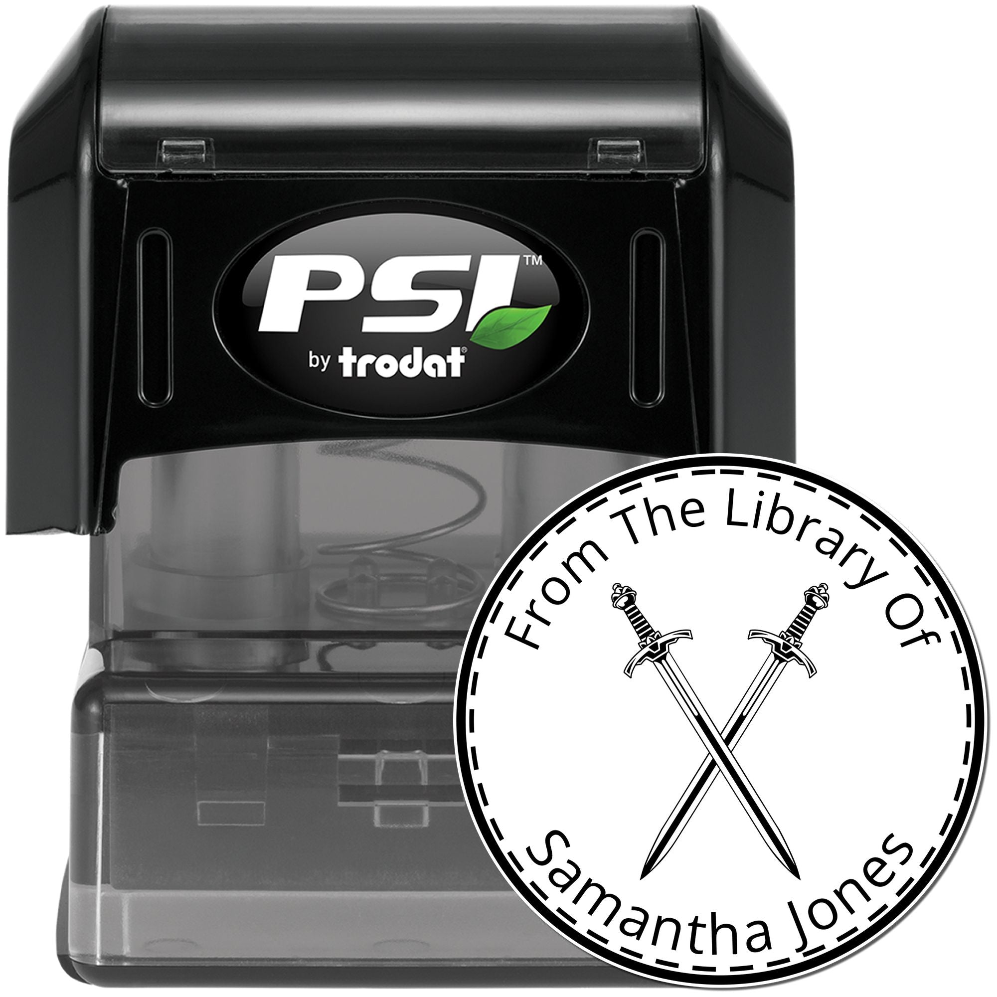 Personalized Book Collection Rubber Stamp - Shadowbane Mythical Swords ...