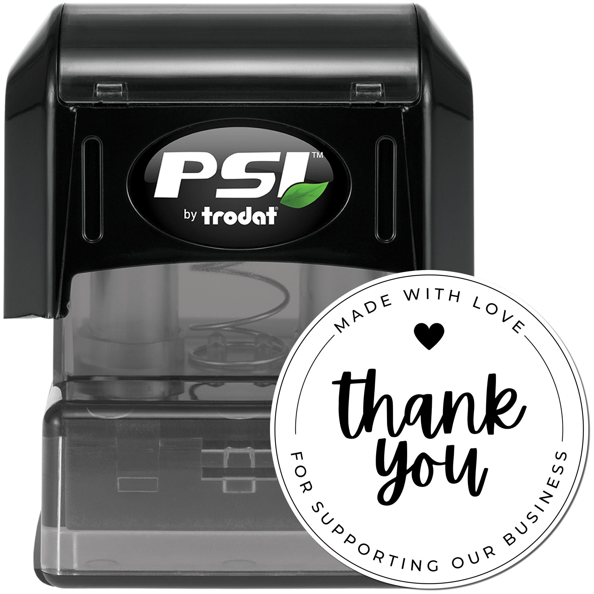 Personalized Pre-Inked Thank You Rubber Stamp | Customizable Business ...