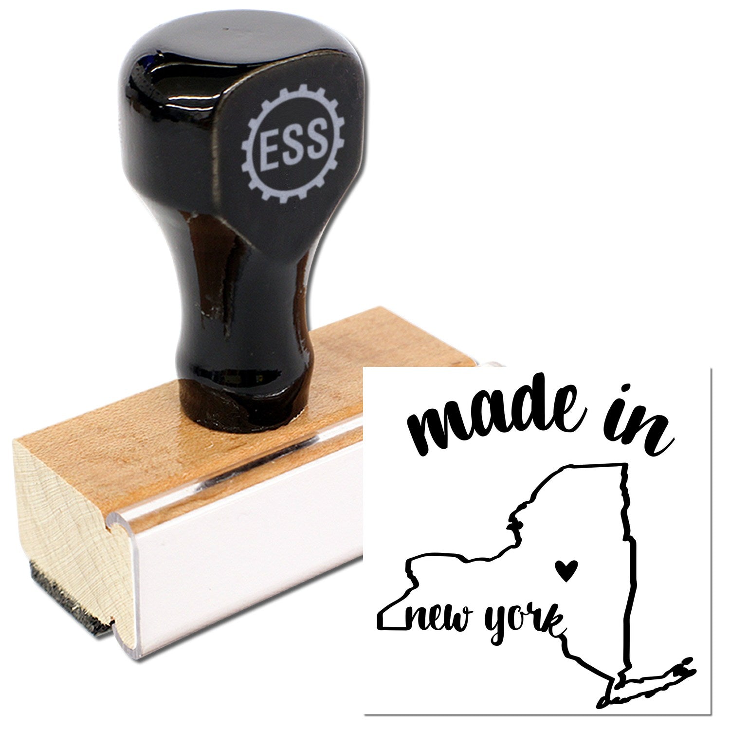 Made with Love in New York Rubber Stamp | Engineer Seal Stamps
