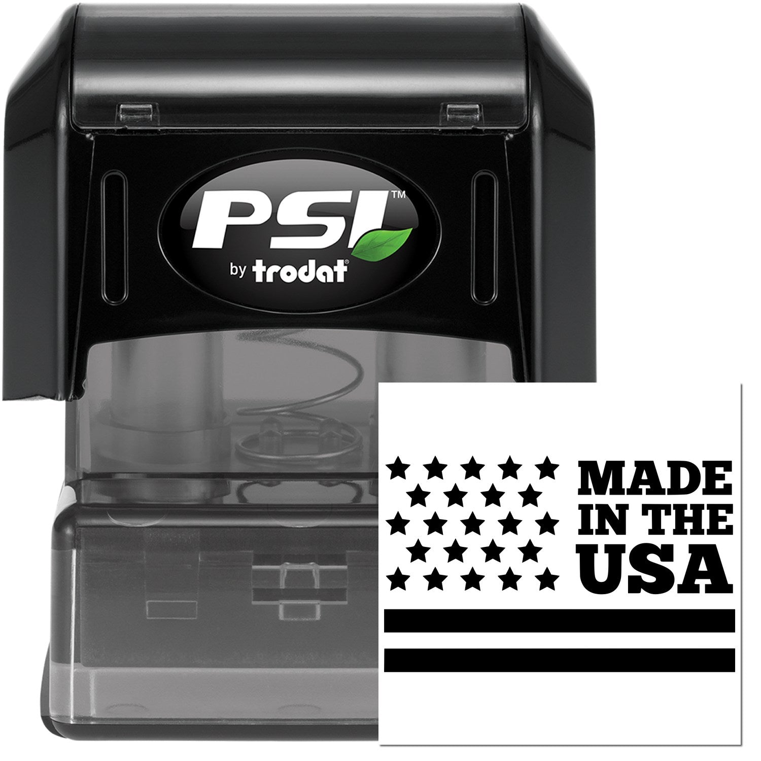 PSI Pre-Inked Patriot Pride Stamp - Made in USA Guarantee for Book ...