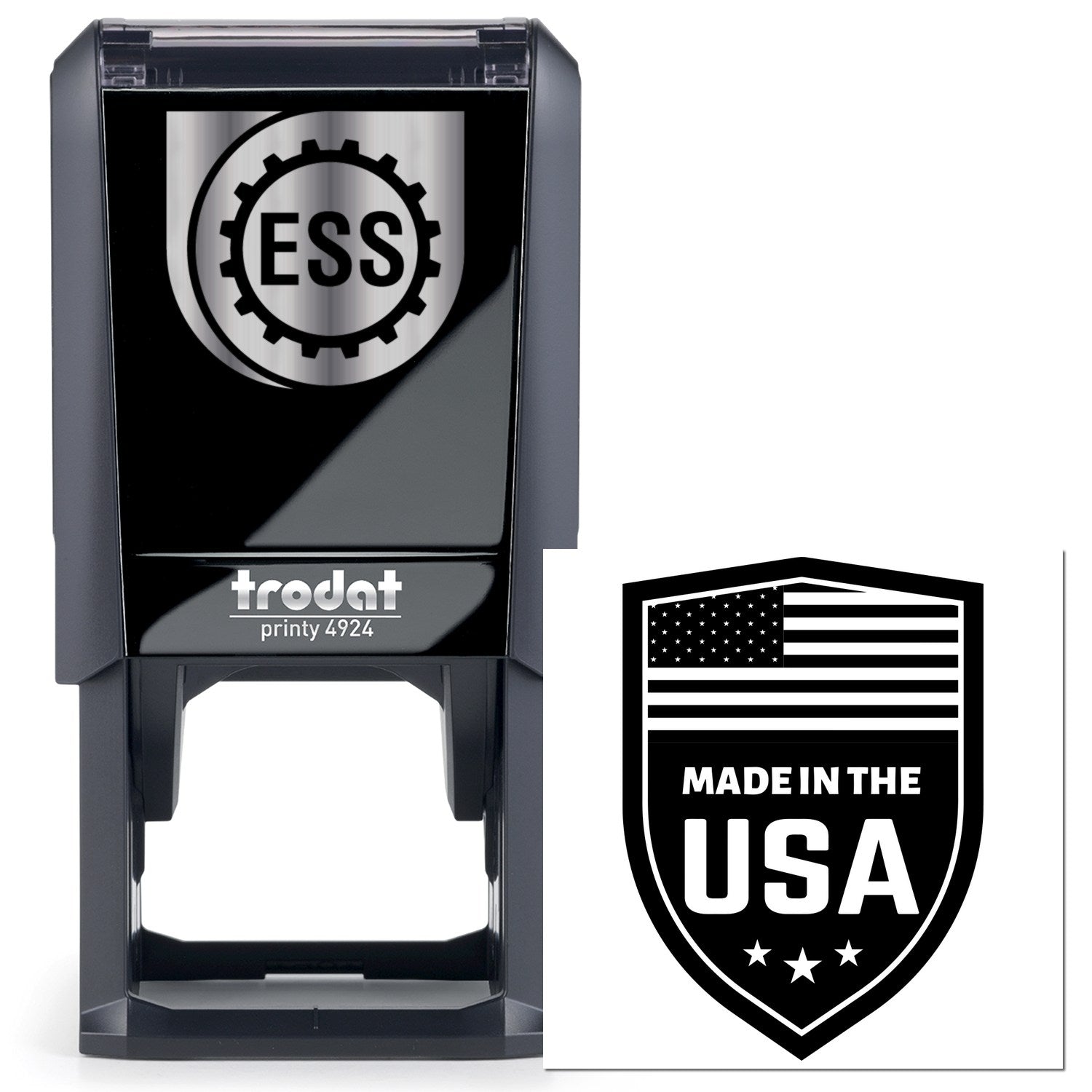 Eco-Friendly Self-Inking Stamp - Proudly Made in the USA with USA ...