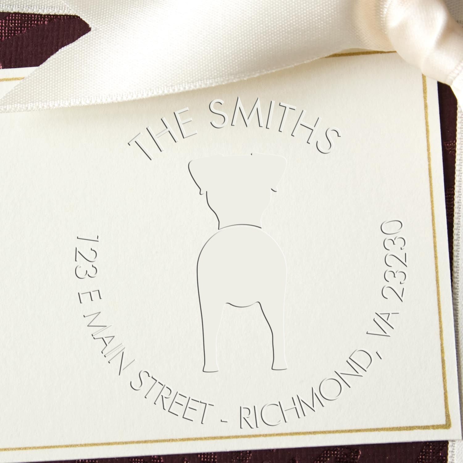 Personalized Jack Russell Terrier Name & Address Embosser Seal | Custom ...
