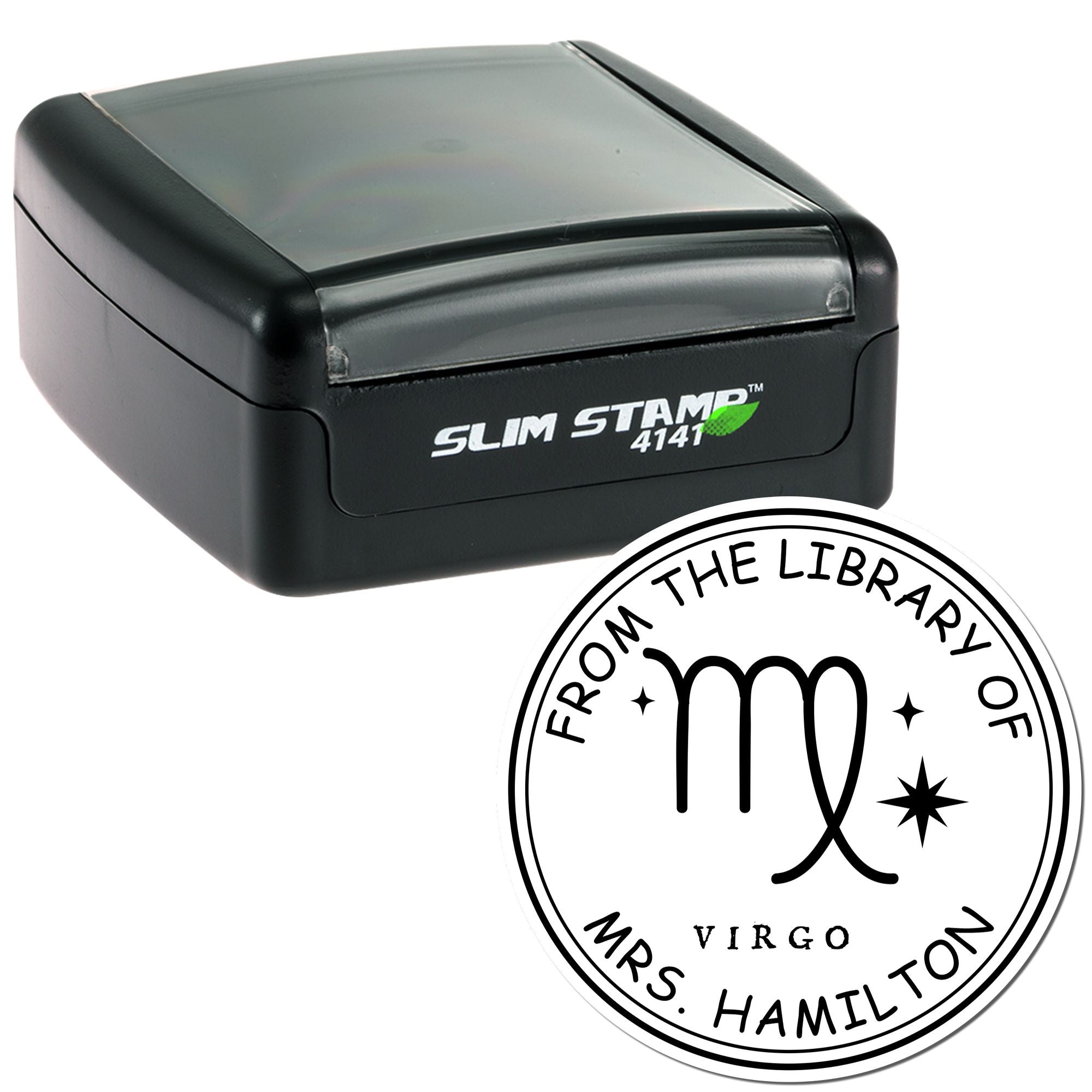 Personalized Virgo Book Return Stamp | Astrological Gifts | Custom ...
