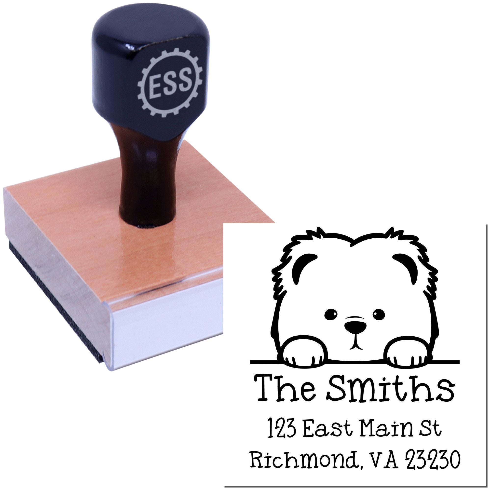 Custom Chow Chow Puppy Stamp - Personalized Wood Handle Stamp for Pet ...