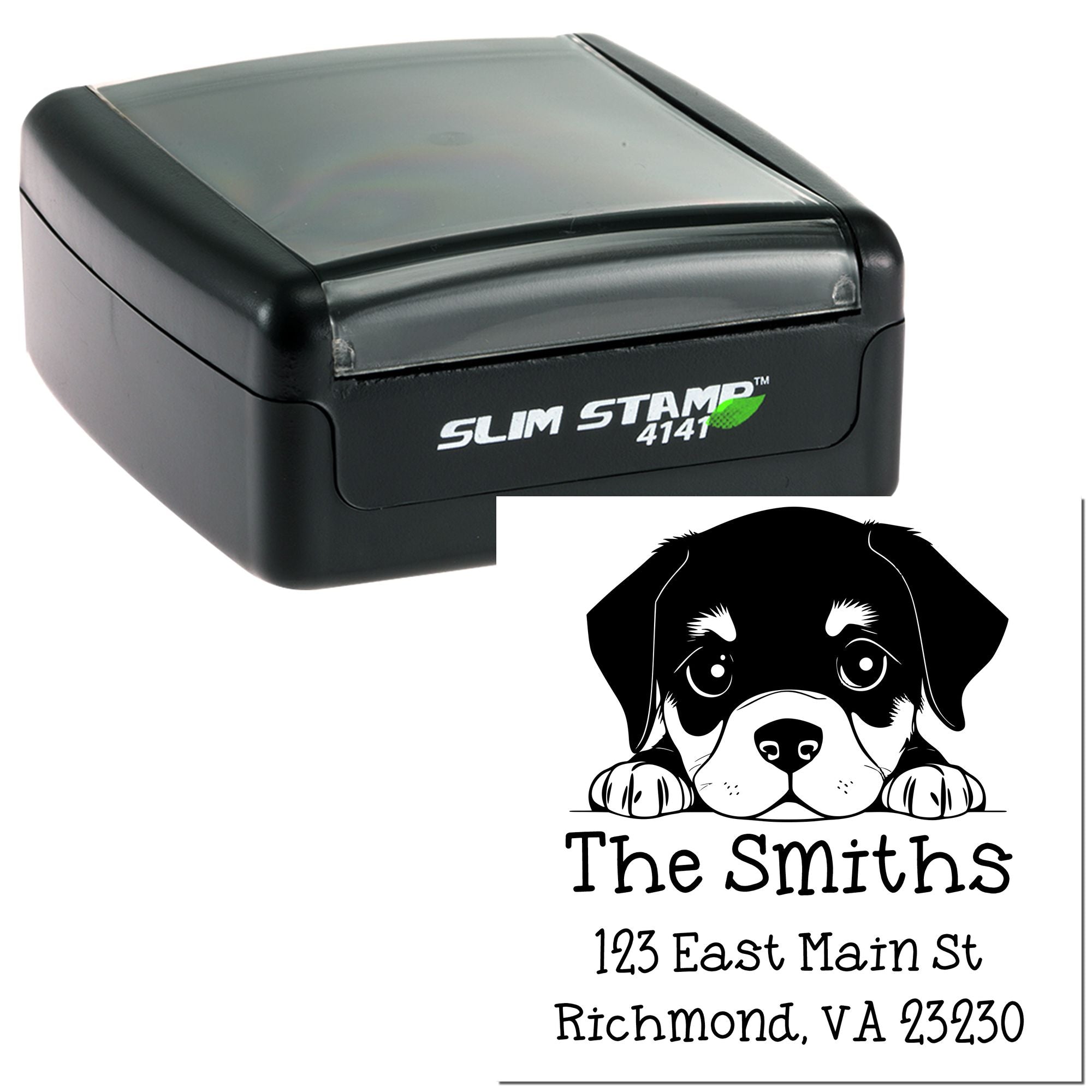 Slim Rottweiler Address Label Stamp - New Address Stamp for Dog Owners ...