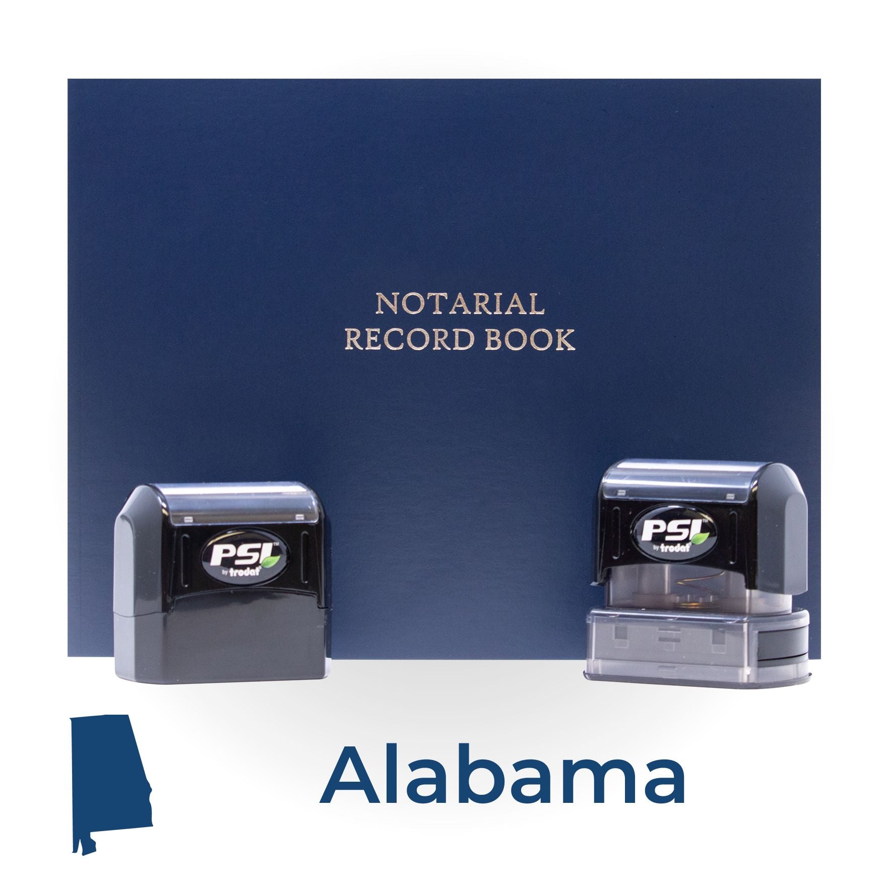 AL Notary Package with PSI Pre-Inked Notary Stamps | Engineer Seal Stamps