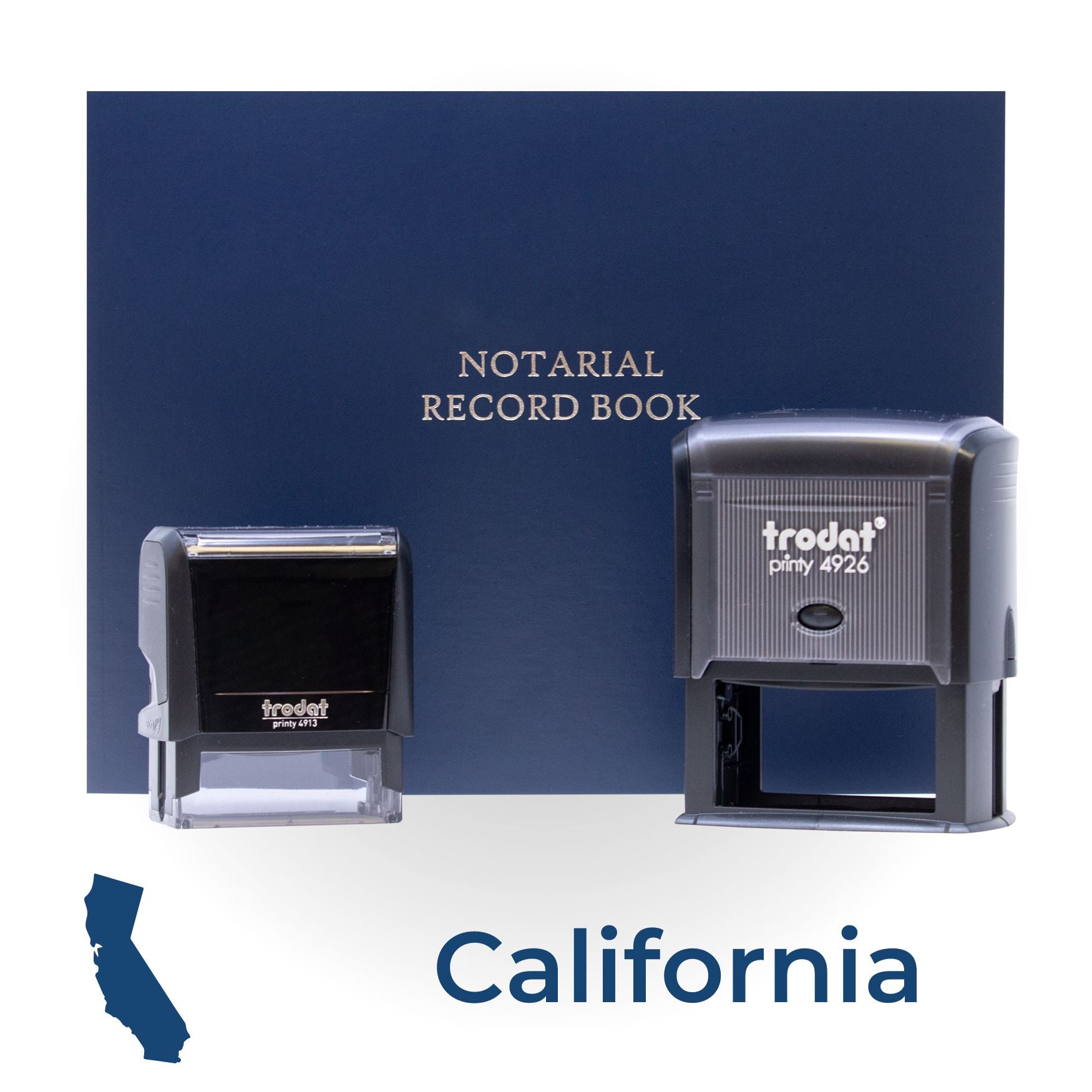 Complete California Notary Starter Kit with Self-Inking Notarial Stamp CA