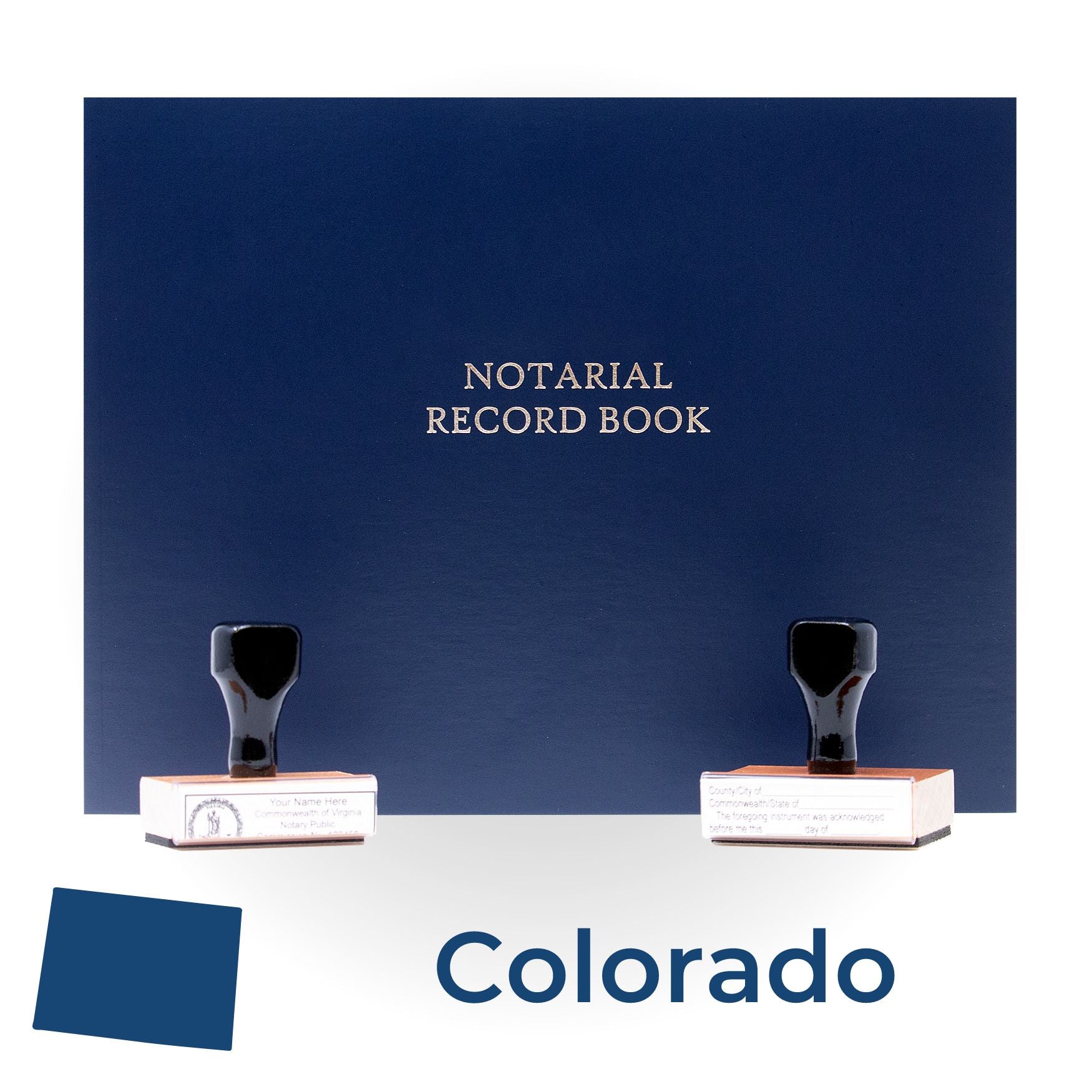 Complete Colorado Notary Public Kit with Notary Stamp CO & Rubber Stamps