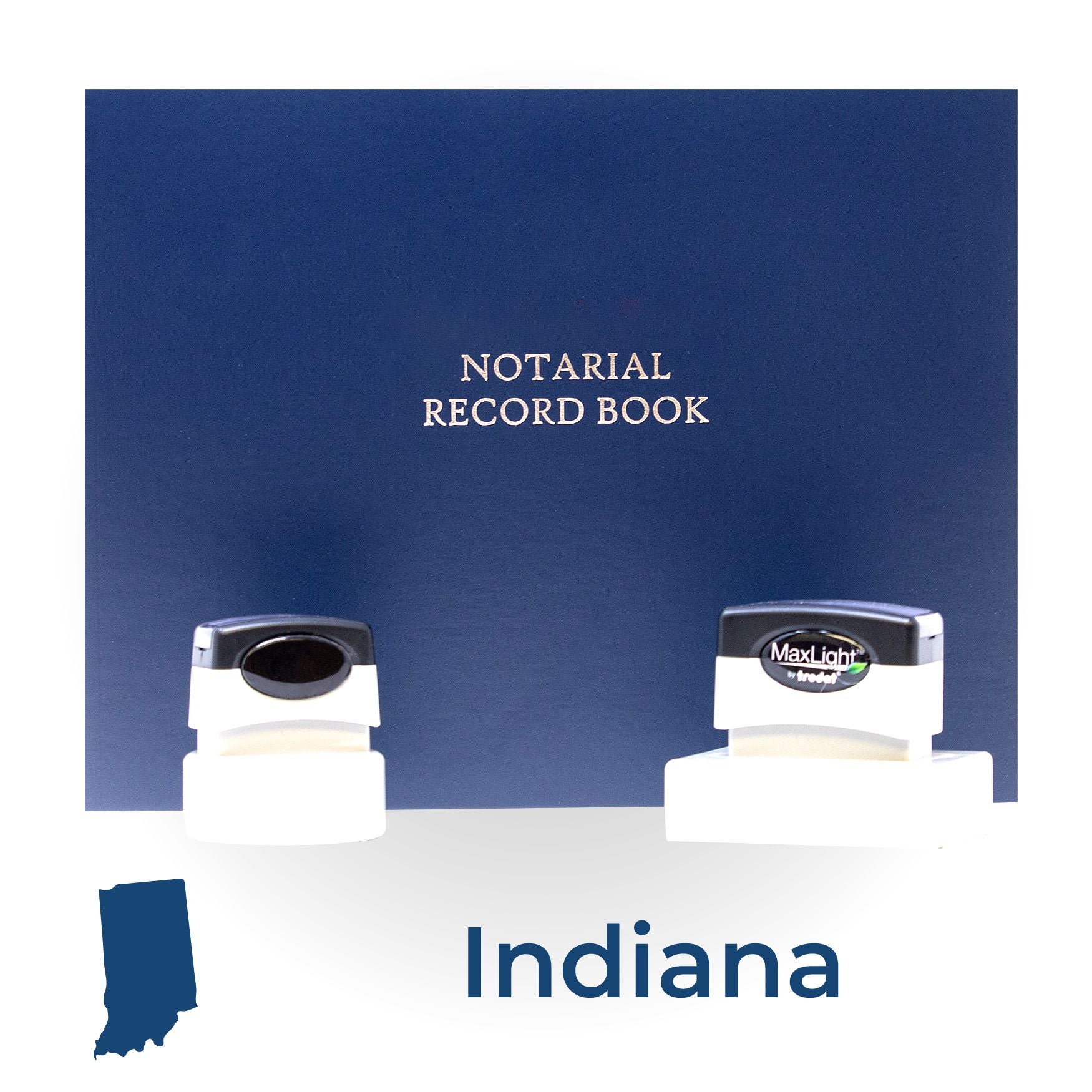 Indiana Notary Stamp Kit - MaxLight Notary Stamp Kit IN for Notary Public