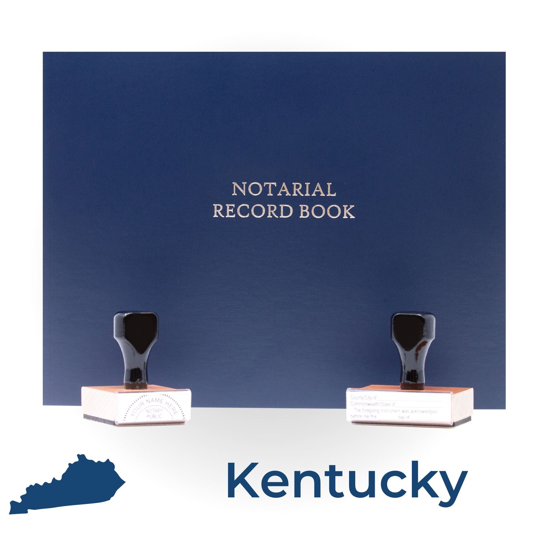 Kentucky Notary Kit with Round Rubber Stamps - Essential KY Notary ...