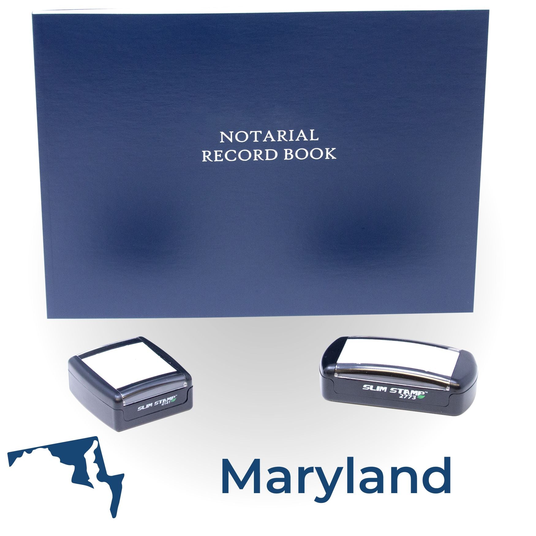 Complete MD Notary Kit with Slim Stamps - Essential Notary Public Seal ...