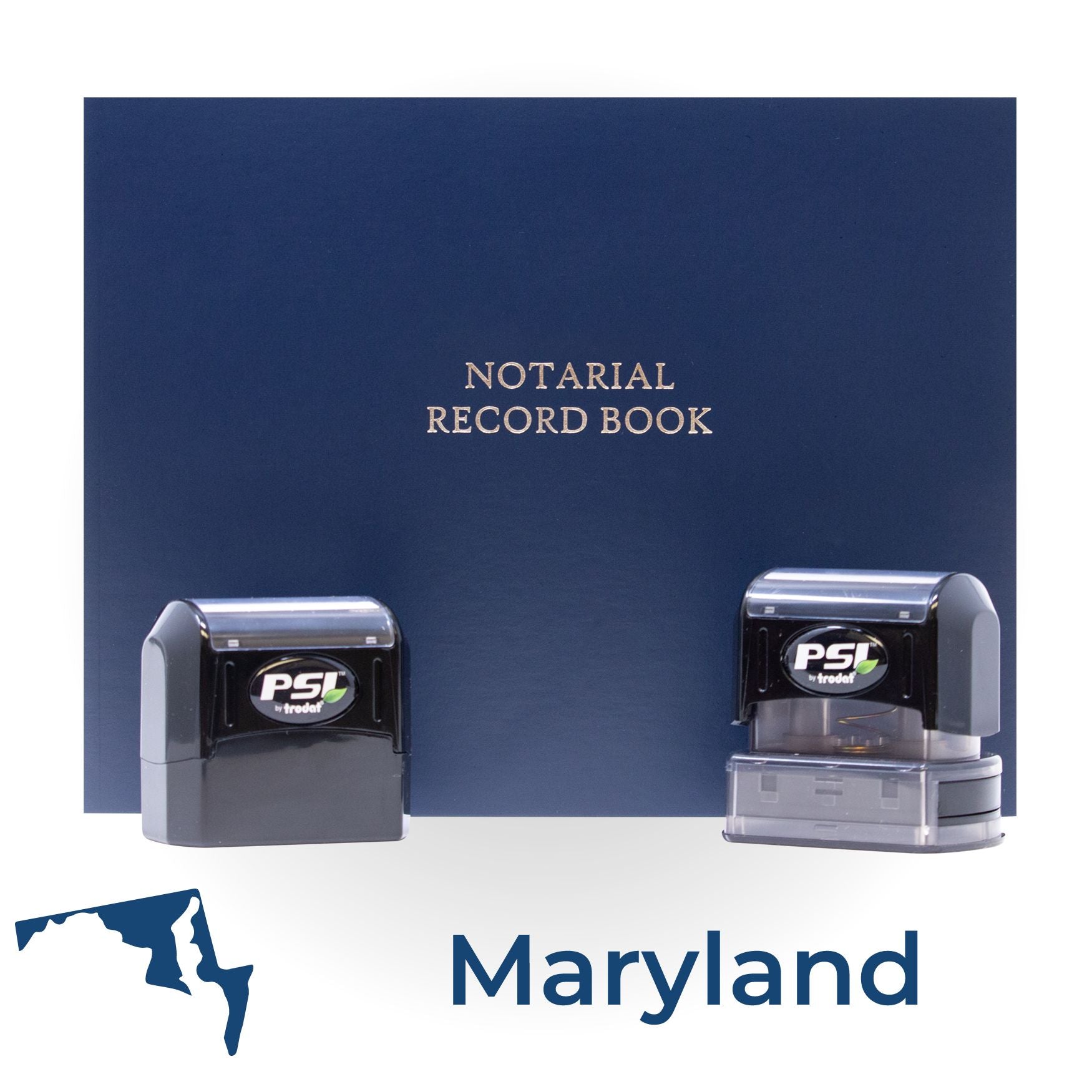 Complete Maryland Notary Package with PSI Pre-Inked Official Notary Stamps