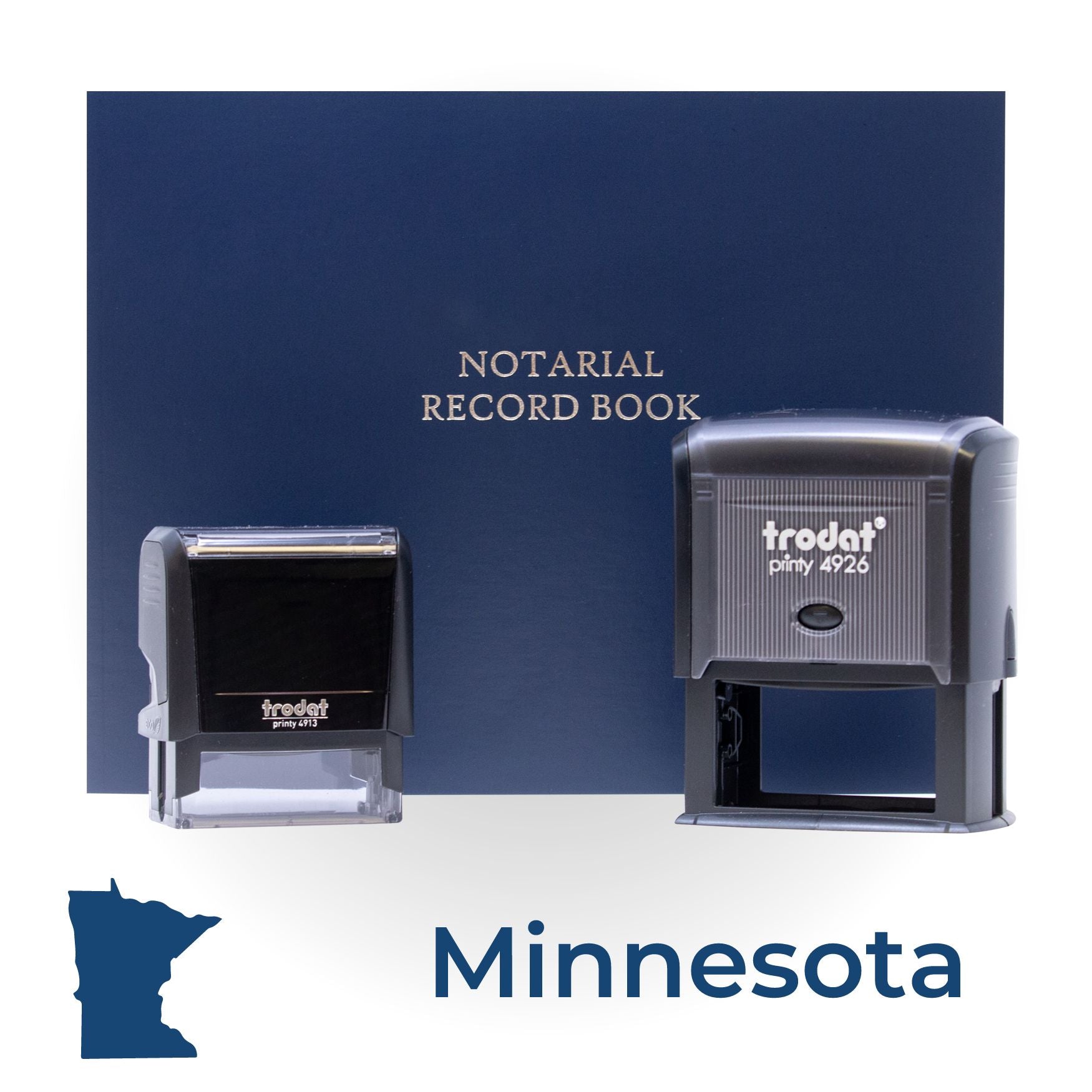 Complete Minnesota Notary Starter Kit with Self-Inking Notarial Stamp MN