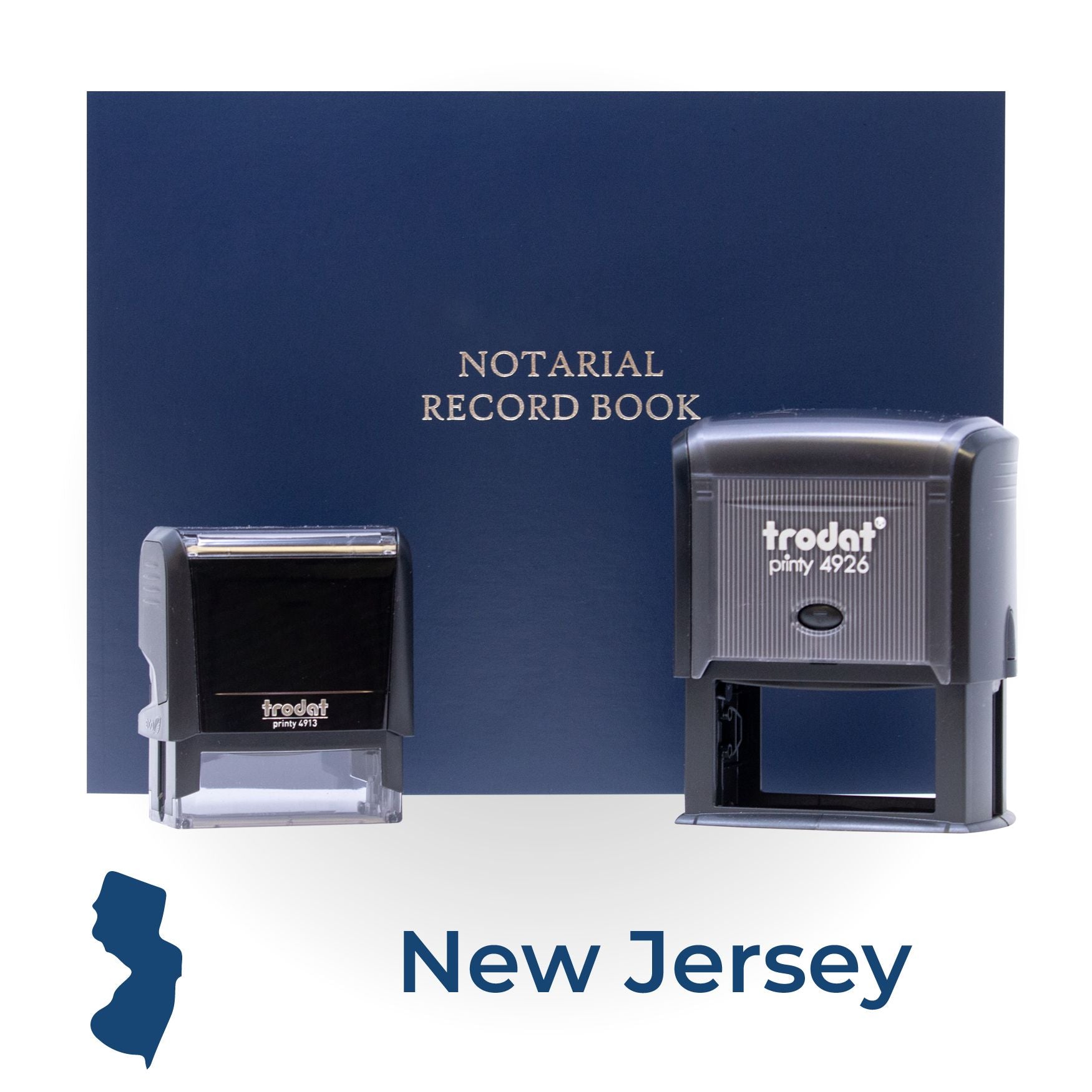 Complete New Jersey Notary Starter Kit with Self-Inking Notarial Stamp NJ