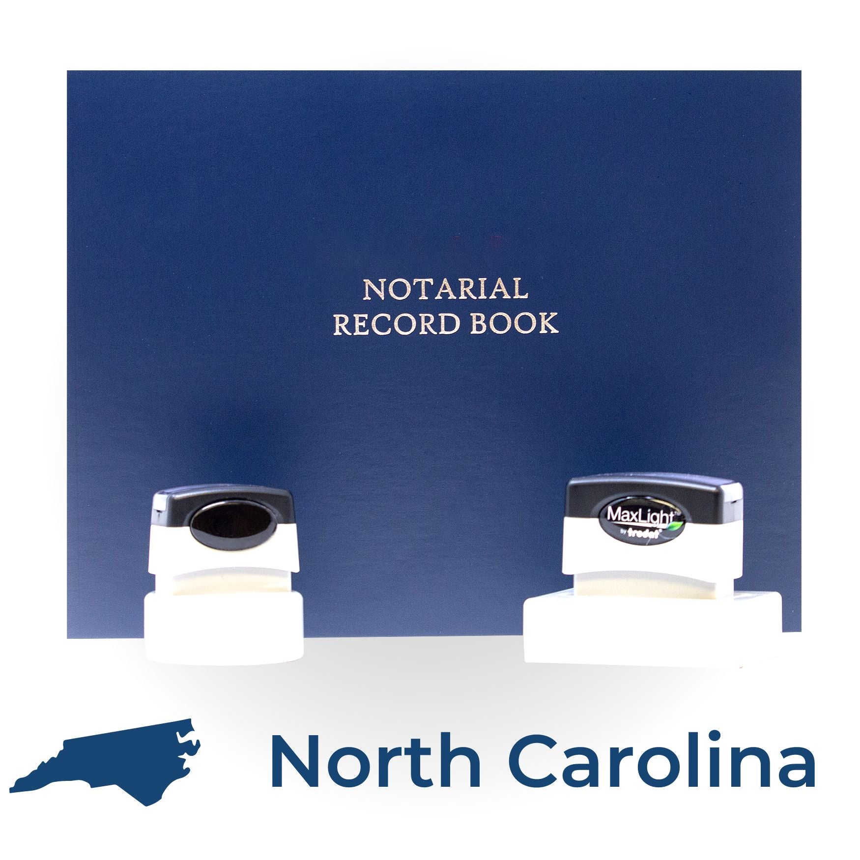 North Carolina Notary Stamp Kit - MaxLight Notary Stamp Kit NC for ...